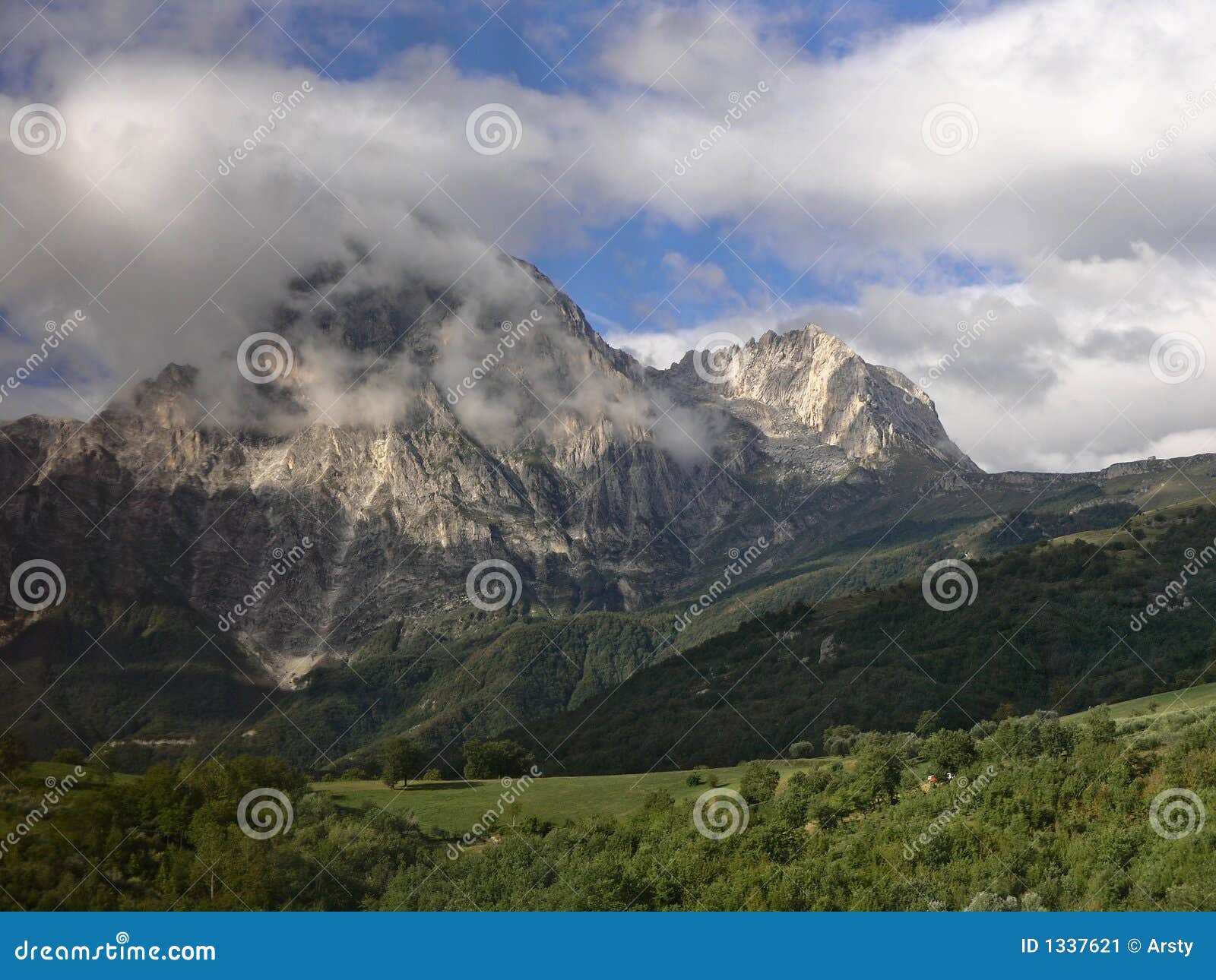 Peaks of the Apennines stock image. Image of high, carno - 1337621