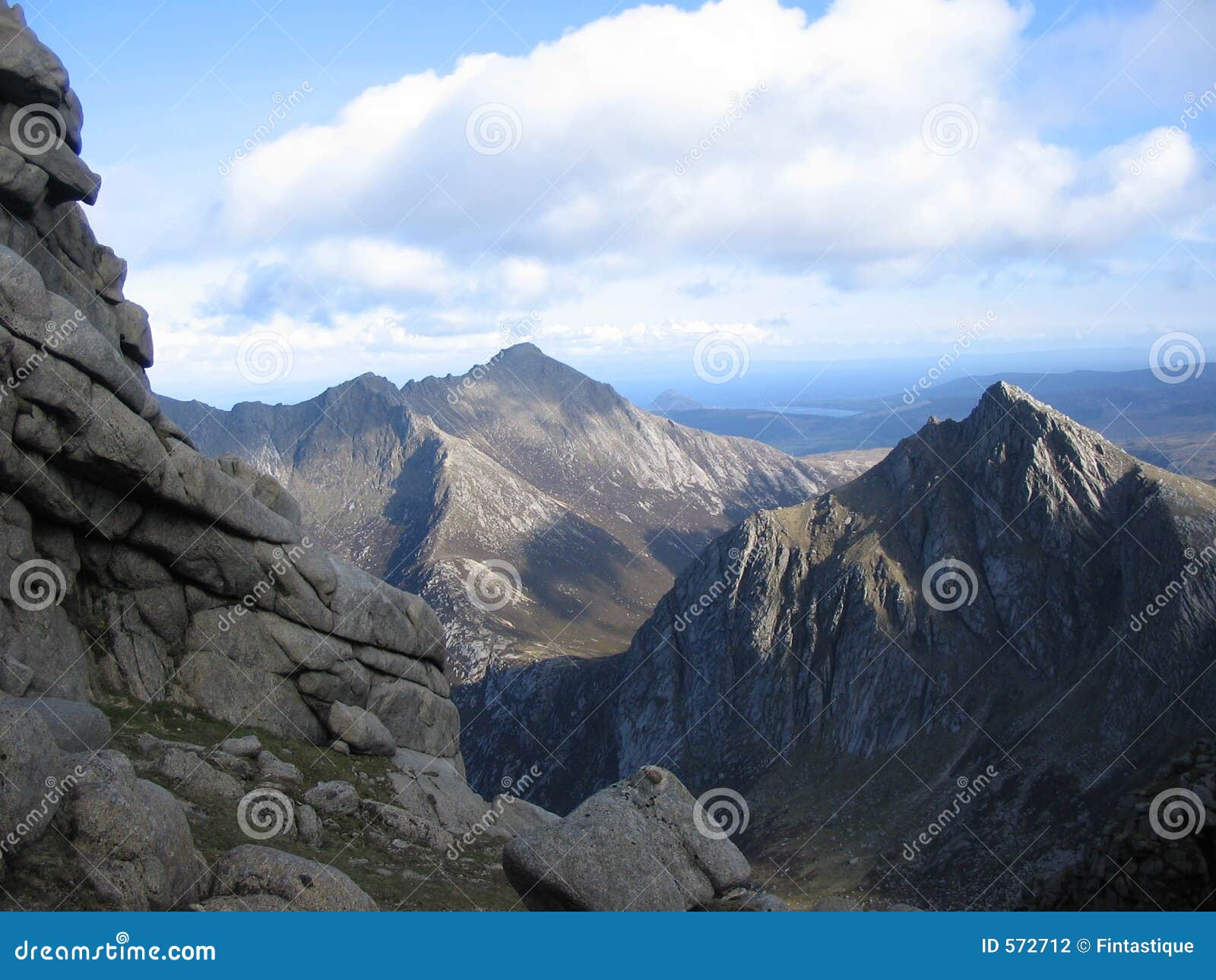 Peaks and rocks , Arran stock photo. Image of mountains - 572712