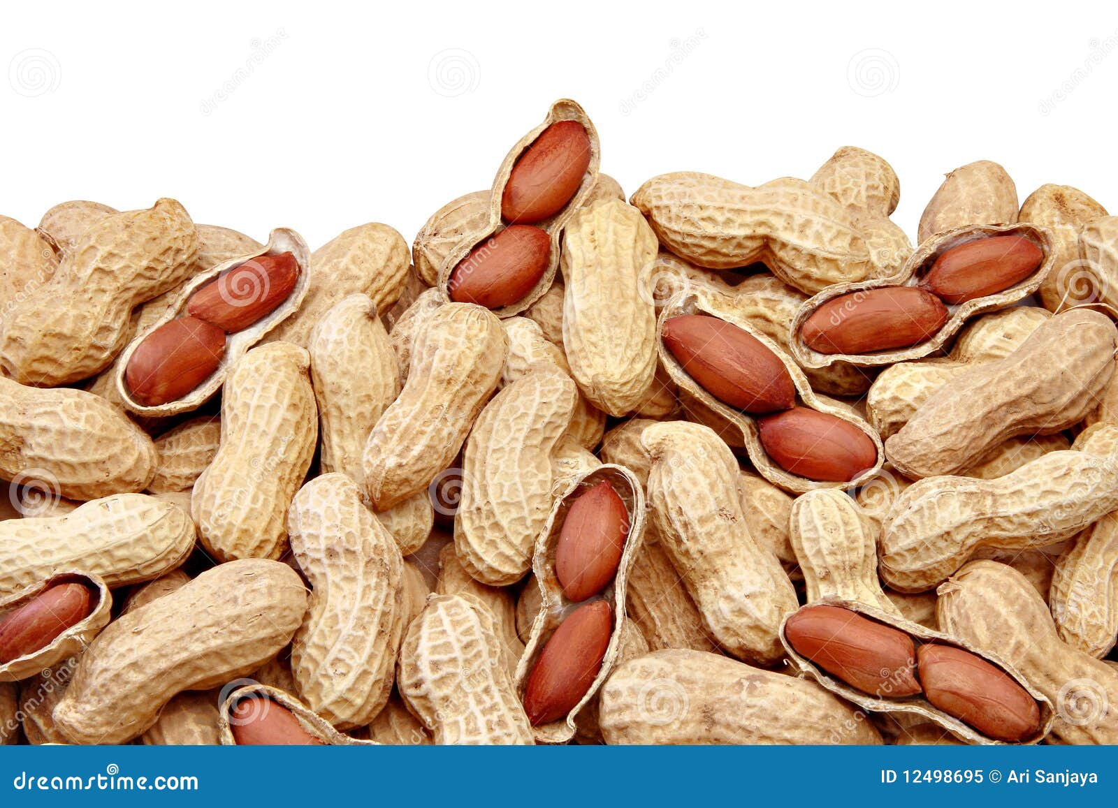 Peanut stock image. Image of groundnuts, isolate, snack - 12498695