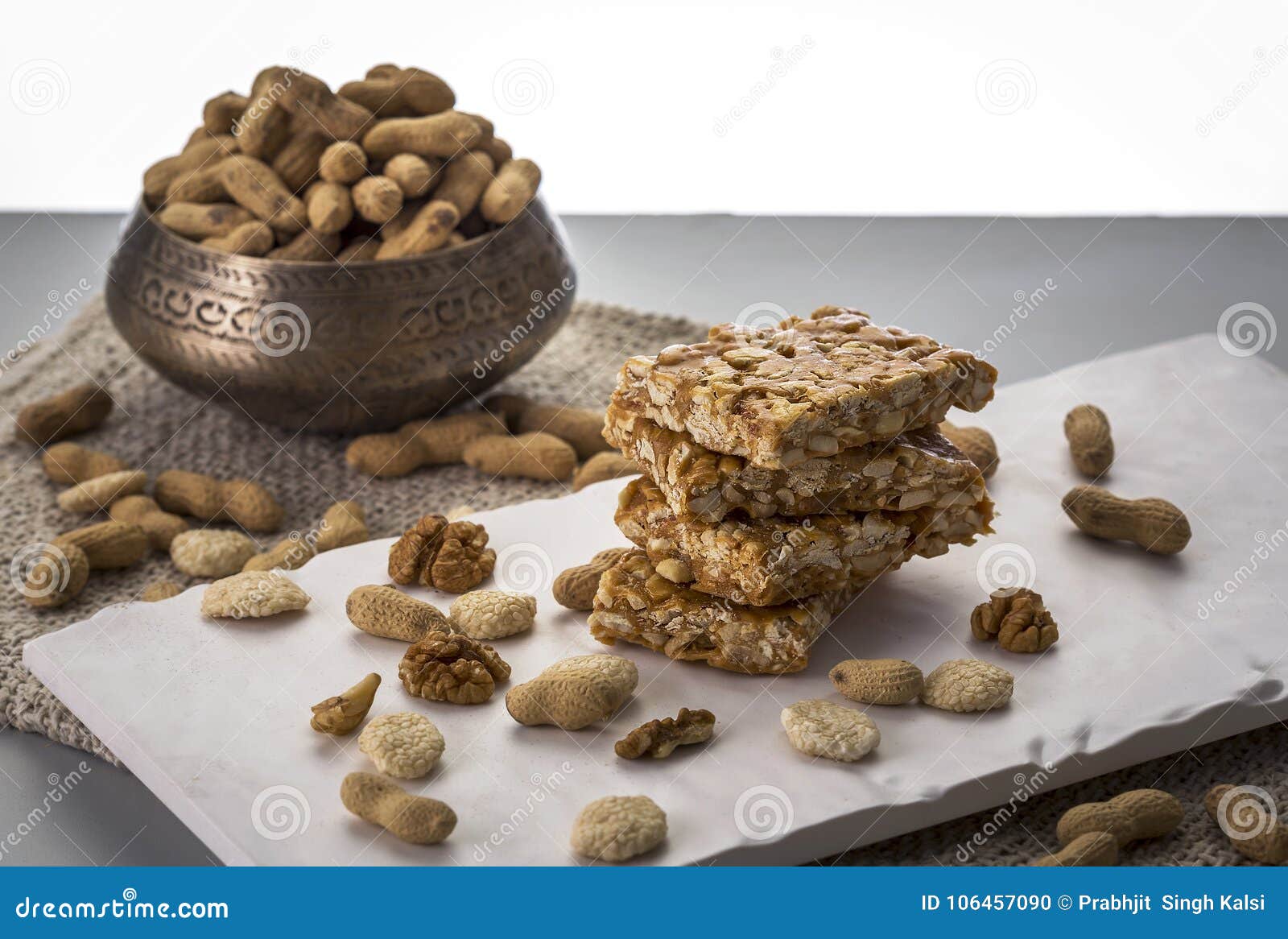 Roasted Chikki Or Penaut Gajak View With Attractive Design. Gajak Also ...