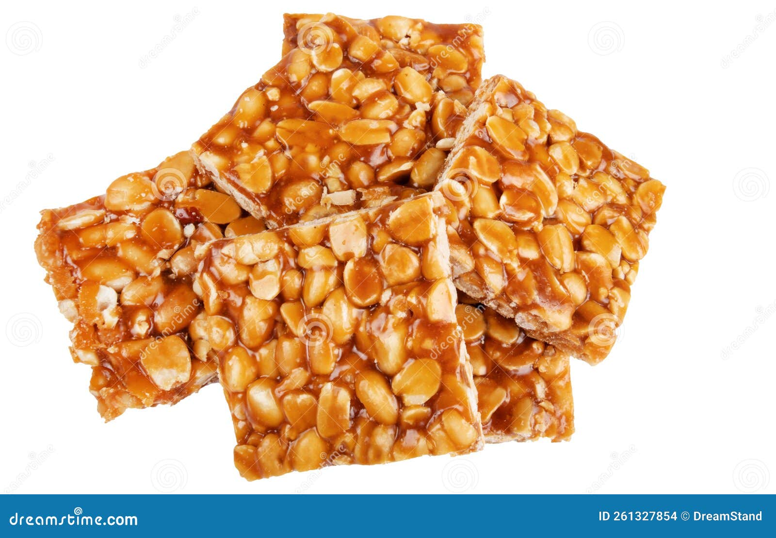 Peanut Brittle or Peanut Chikki and Roasted Groundnuts Stock Photo ...