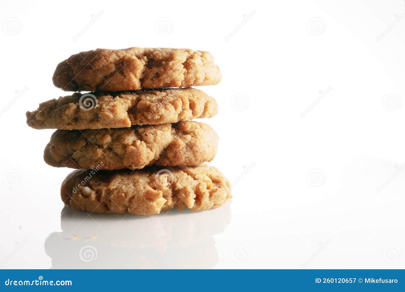 Peanut Butter Cookies Isolated Stock Image - Image of homemade, objects ...
