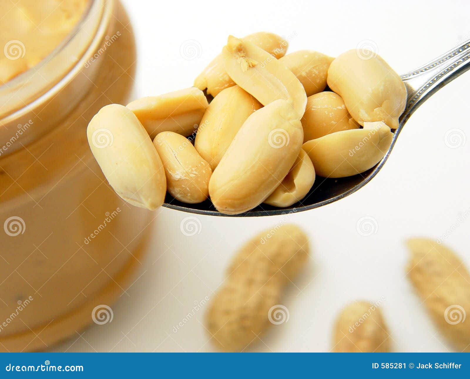 Peanut Butter Crunch stock image. Image of peanuts, spoon - 585281
