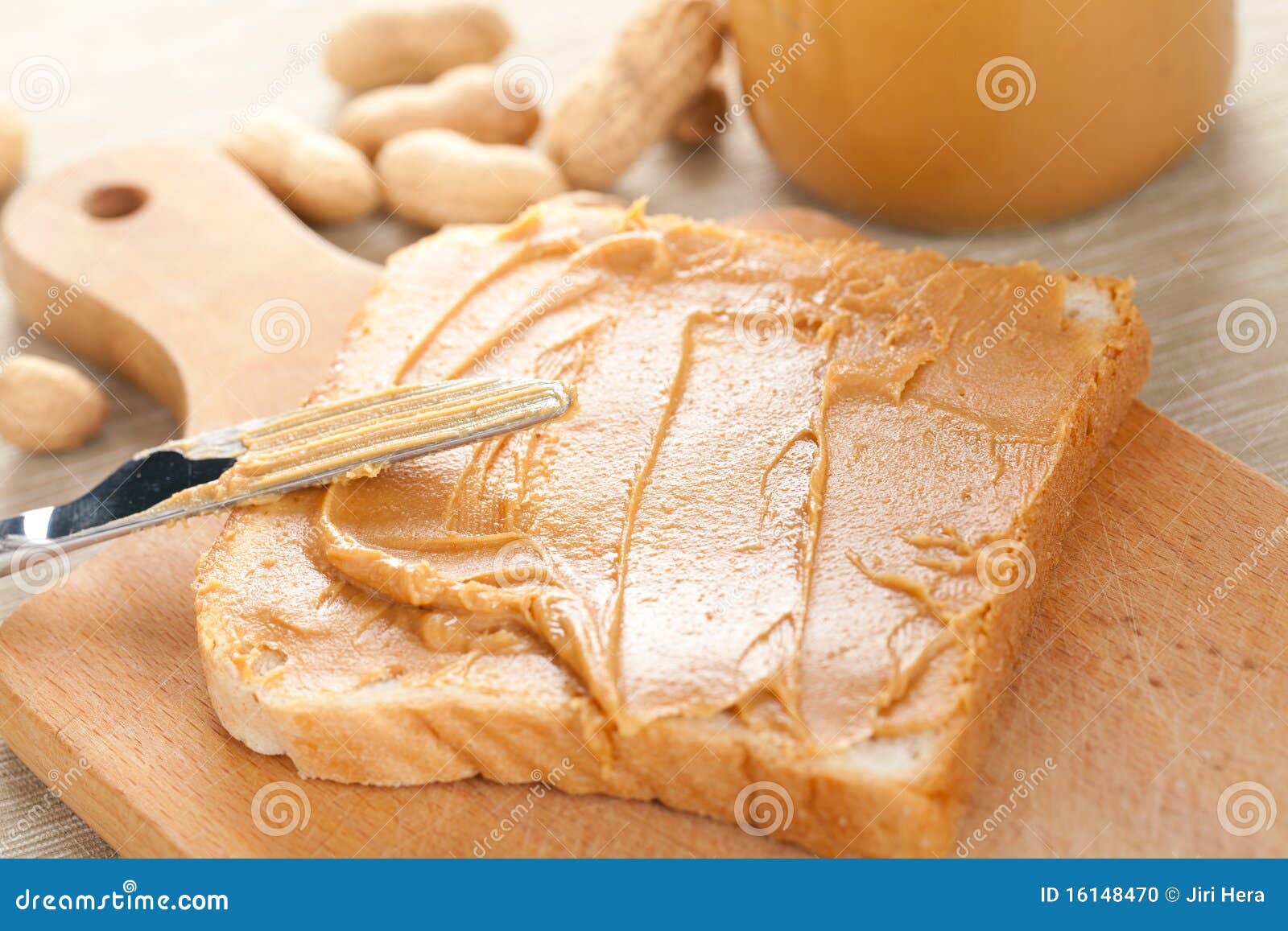 Peanut butter sandwich stock photo. Image of full, natural - 16148470