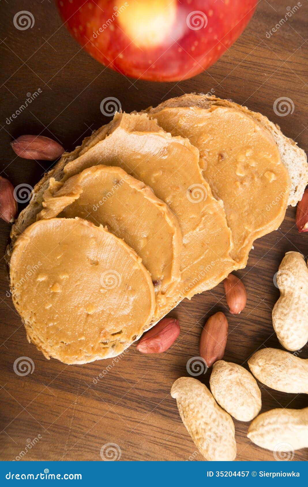 Peanut butter sandwich stock image. Image of fresh, natural - 35204457