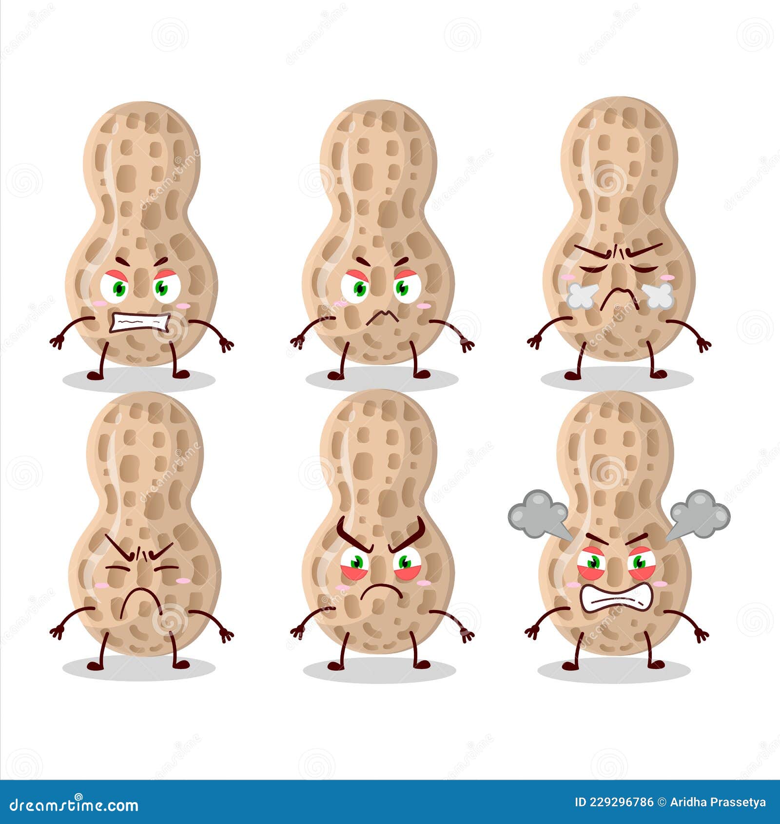 Angry Peanut Cartoon Character | CartoonDealer.com #42900578