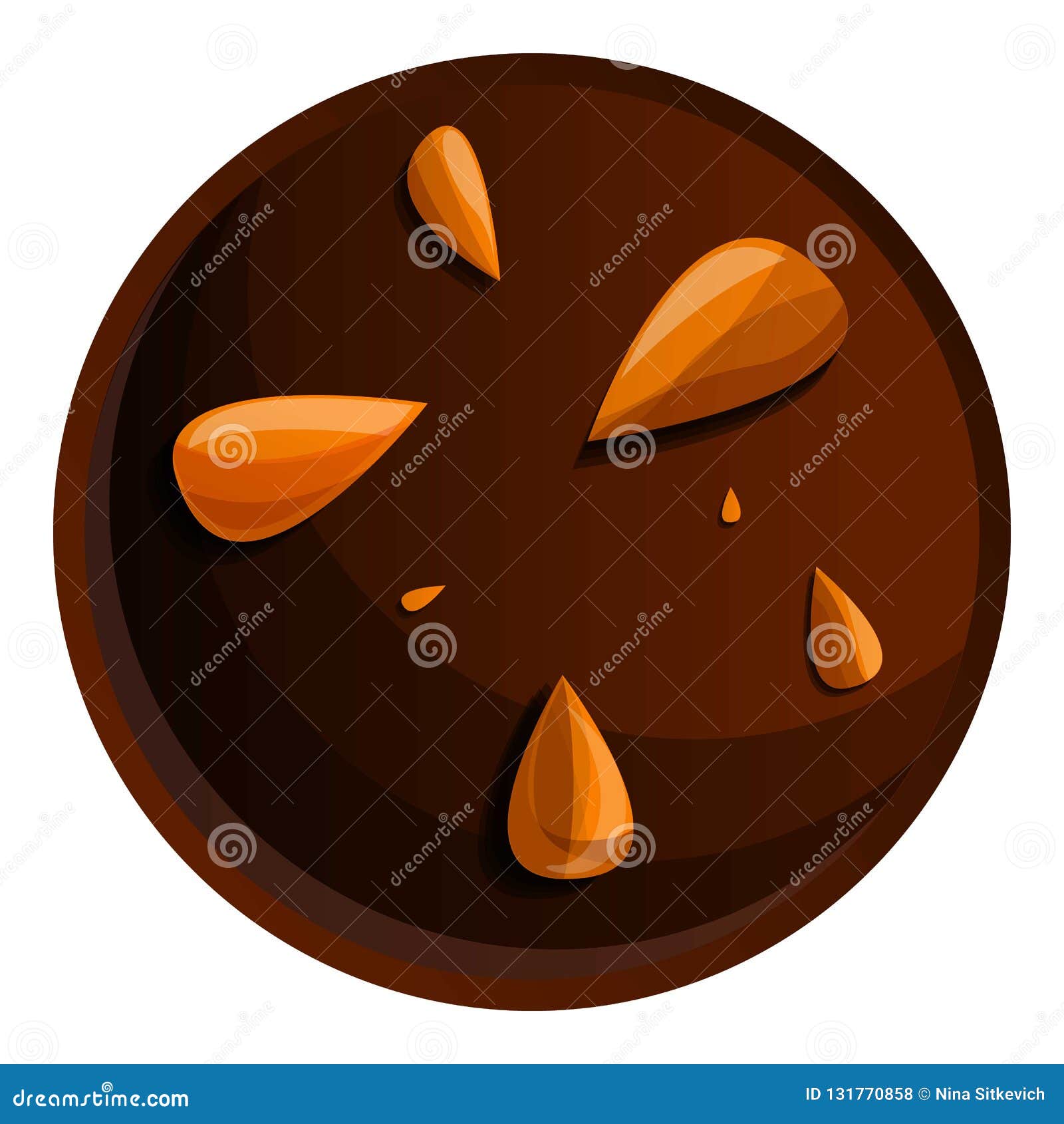 Peanut Choco Biscuit Icon, Cartoon Style Stock Vector - Illustration of ...