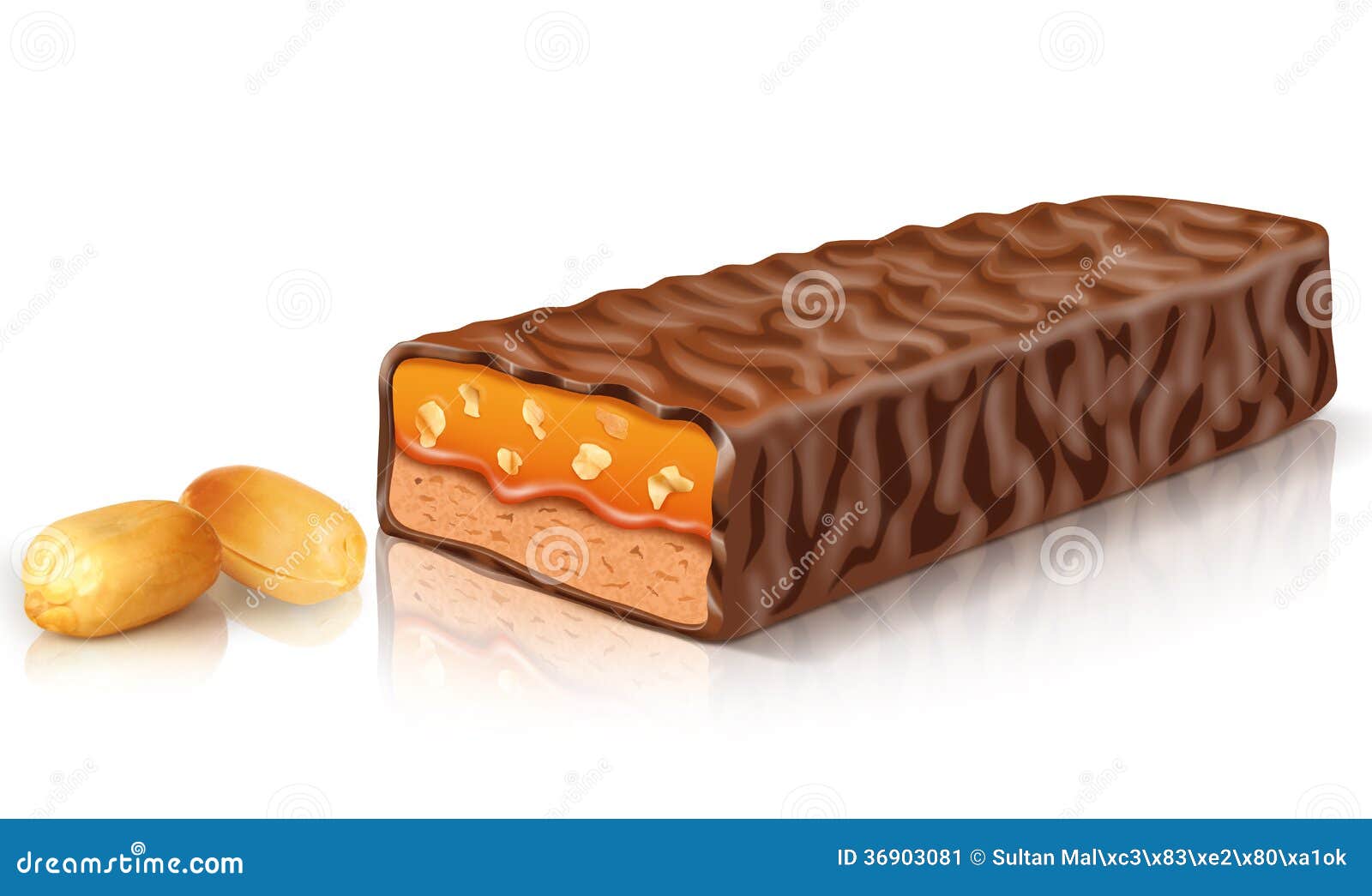 Peanut Chocolate Bar stock image. Image of caramel, candy - 36903081