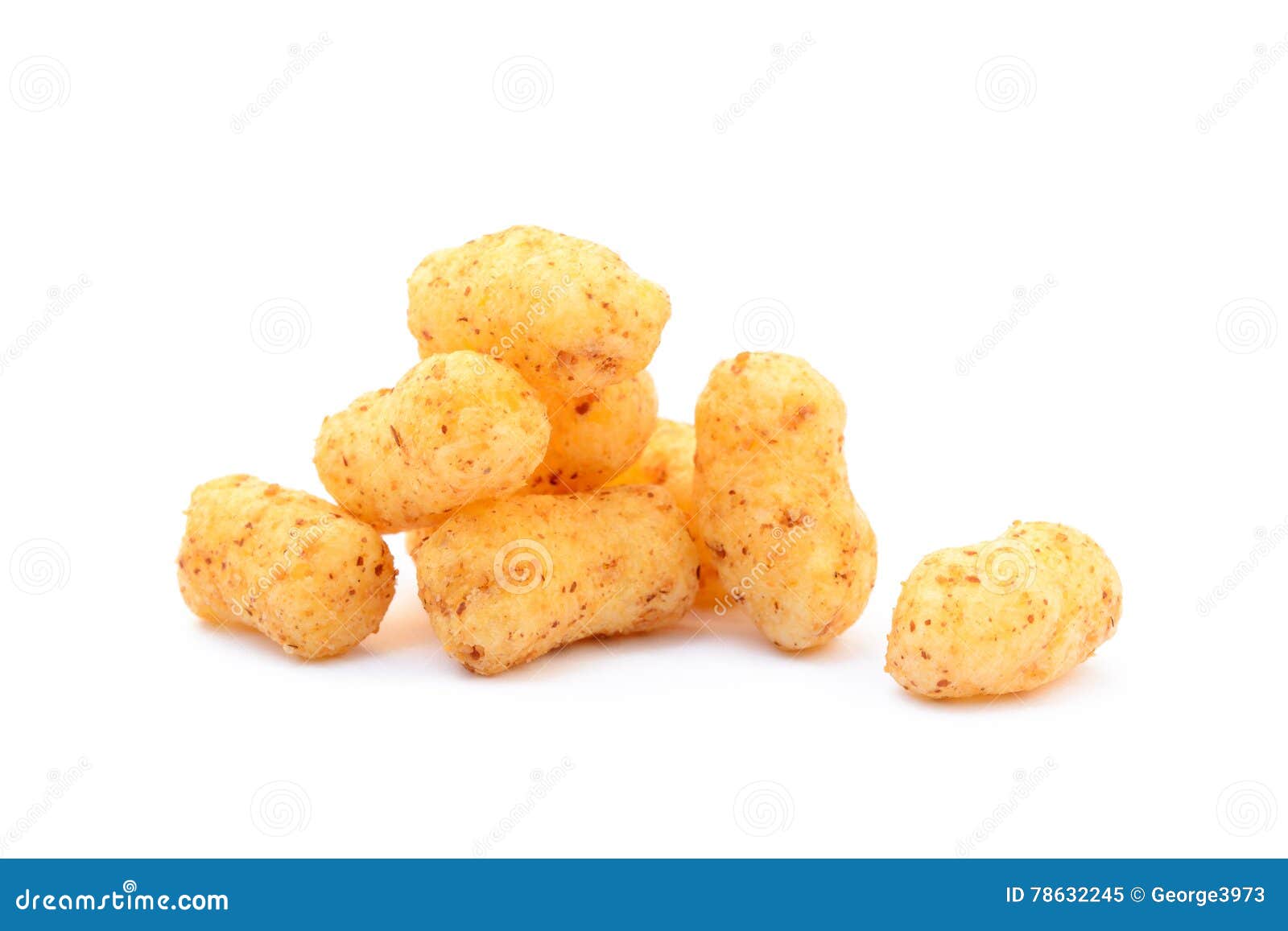 Peanut, corn puffs stock image. Image of calorie, taste - 78632245