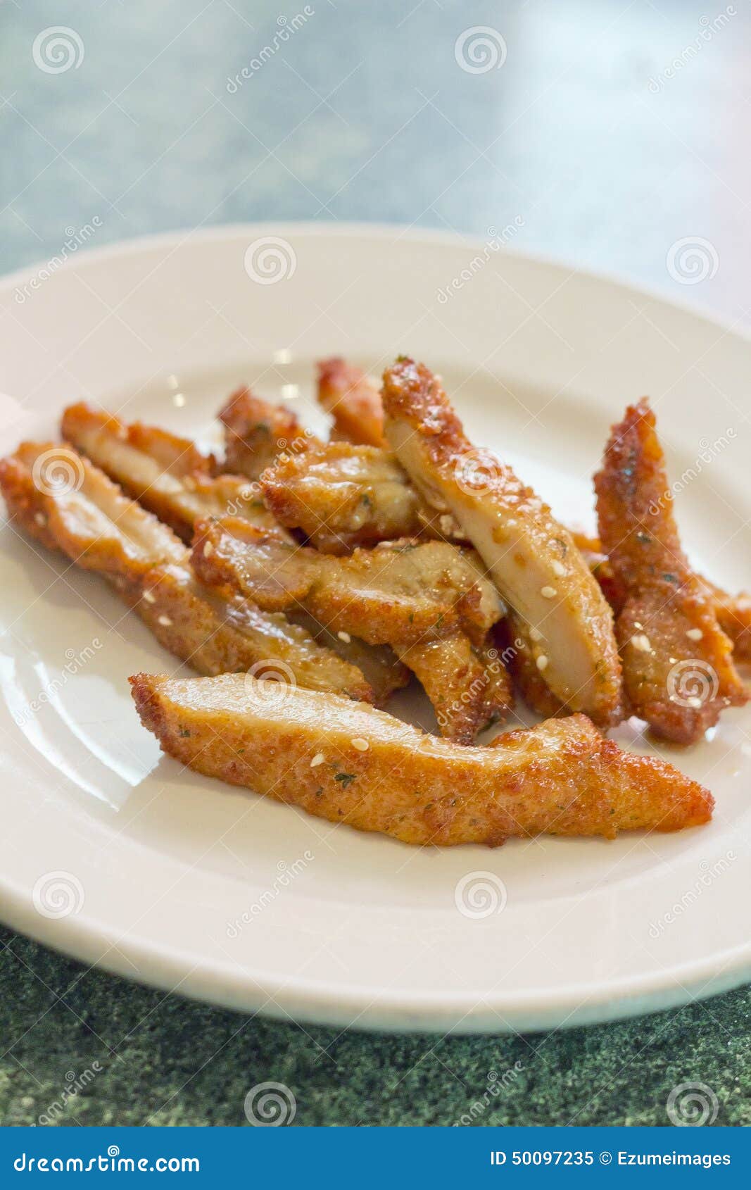 Peanut Crusted Chicken stock image. Image of herb, fillet - 50097235
