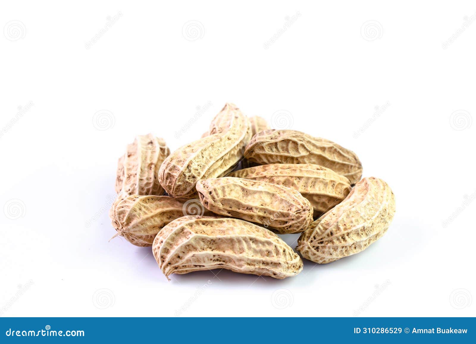 Peanut, Dried Groundnut, Nut Pile on White Stock Image - Image of ...