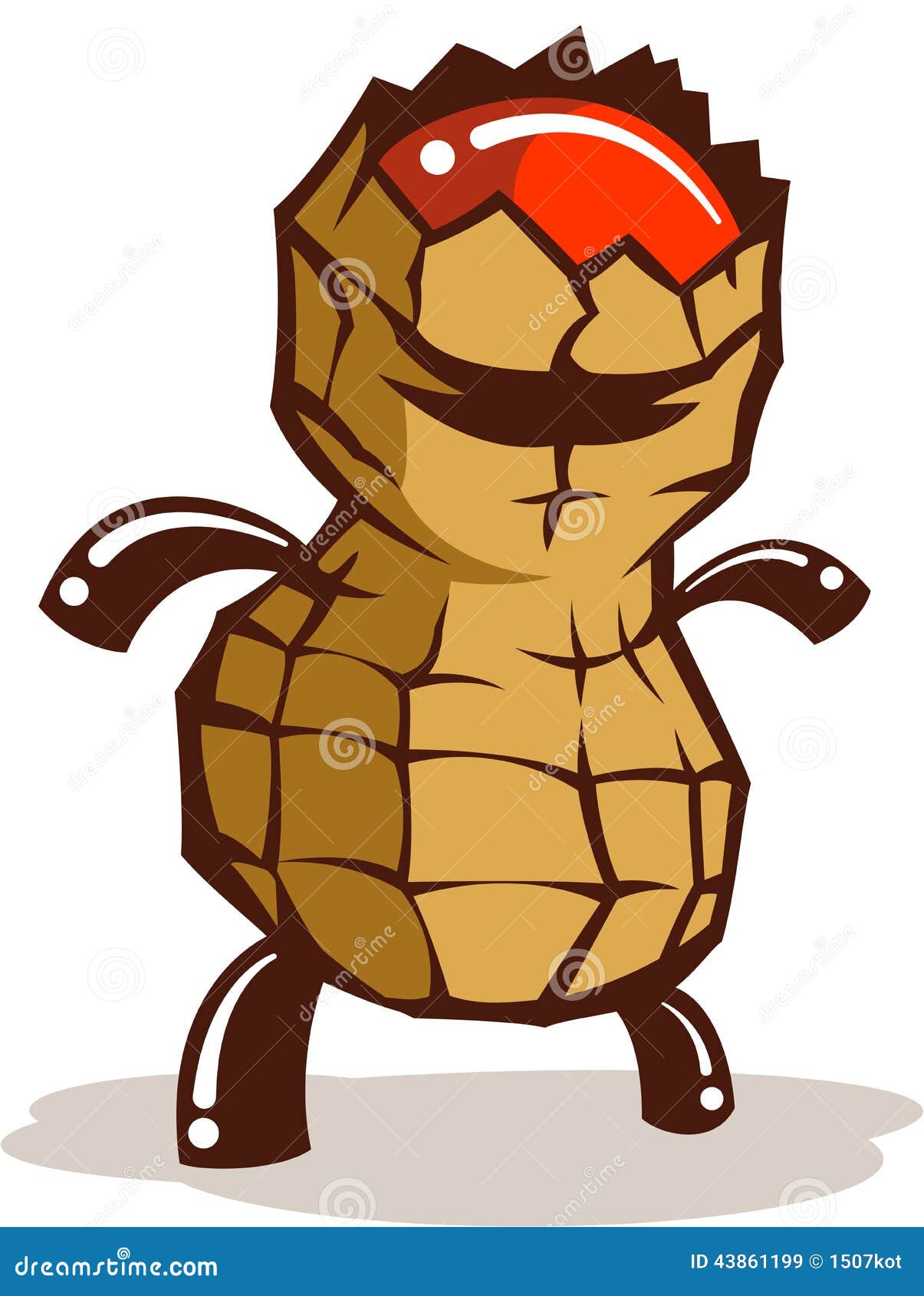 Peanut Dude stock vector. Illustration of eyes, drawing - 43861199