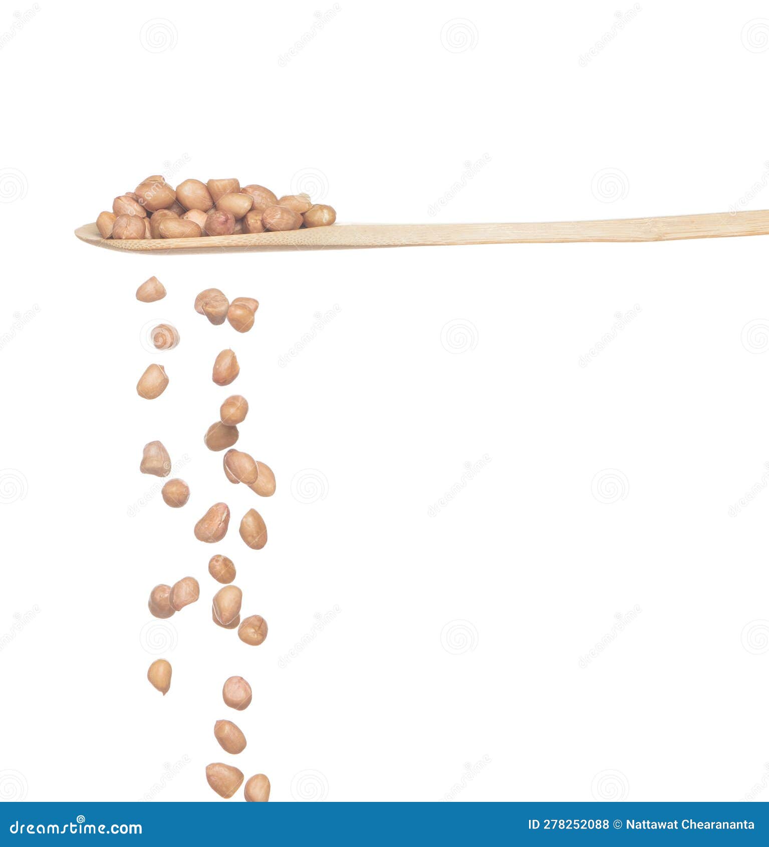 Peanut Fall, Brown Grain Peanuts Explode Abstract Cloud Fly from Wooden ...