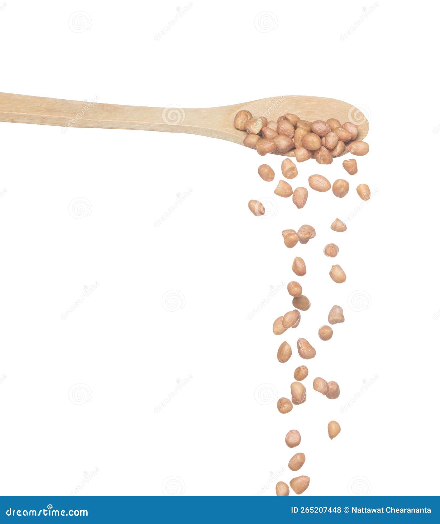 Peanut Fall, Brown Grain Peanuts Explode Abstract Cloud Fly from Wooden ...