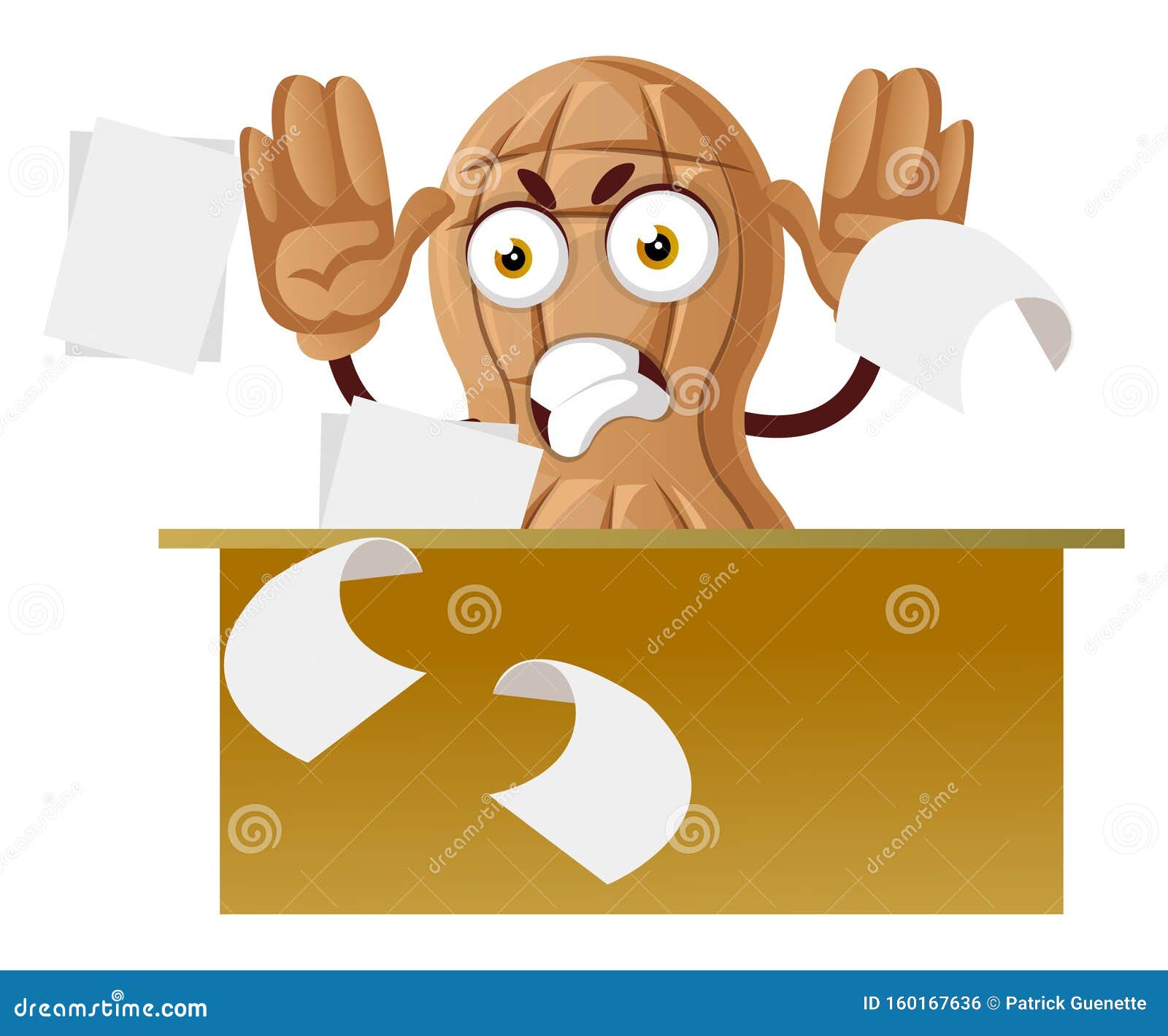 Angry Peanut Cartoon Character | CartoonDealer.com #42900578