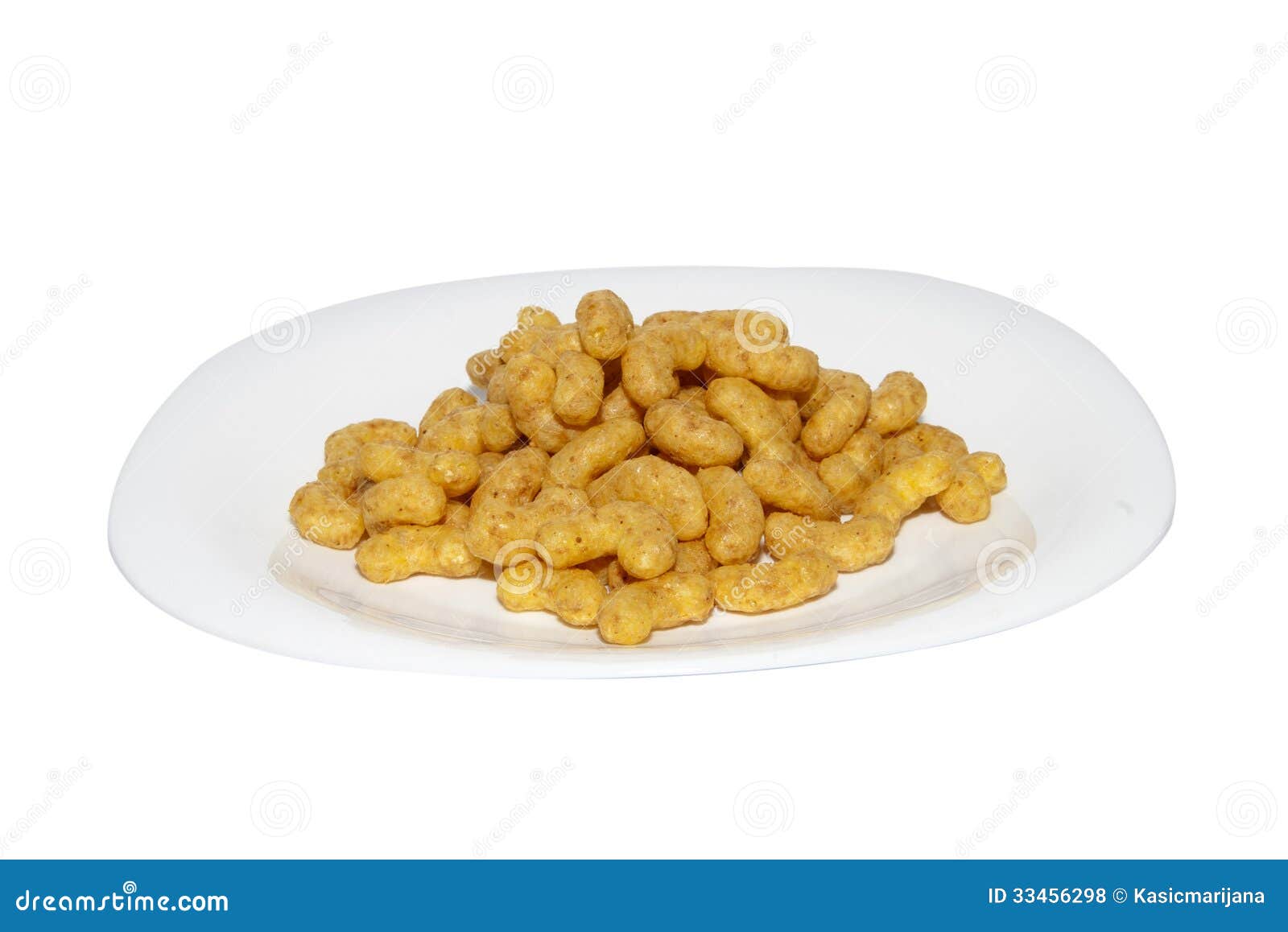 Peanut Flips Snack on a Plate Stock Photo - Image of junk, fast: 33456298