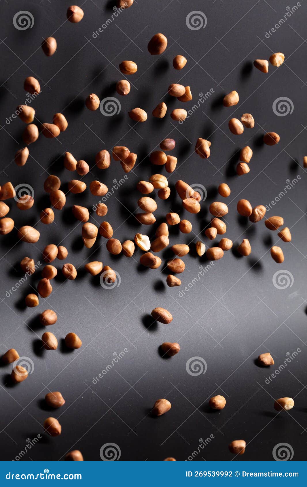 Peanut Flying Explosion, Brown Grain Peanuts Explode Abstract Cloud Fly ...