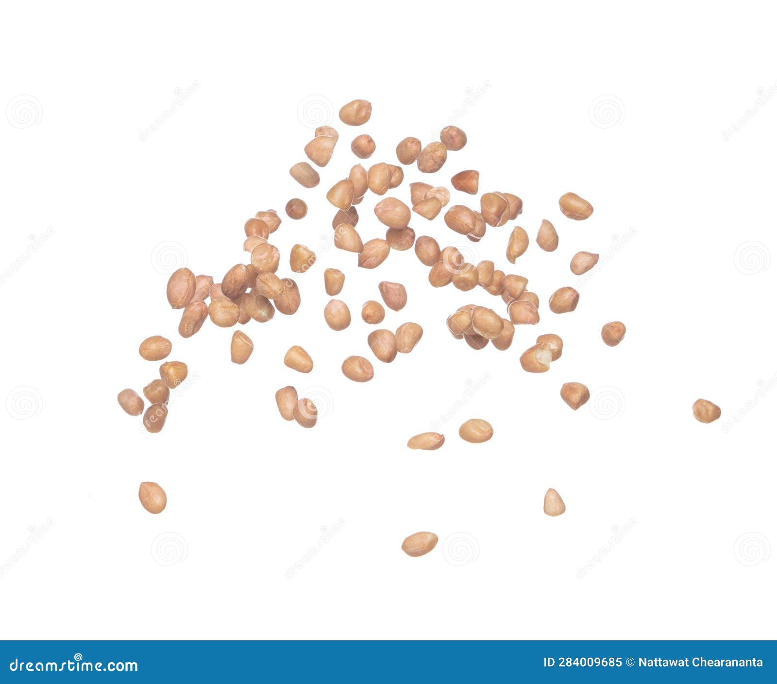 Peanut Flying Explosion, Brown Grain Peanuts Explode Abstract Cloud Fly ...