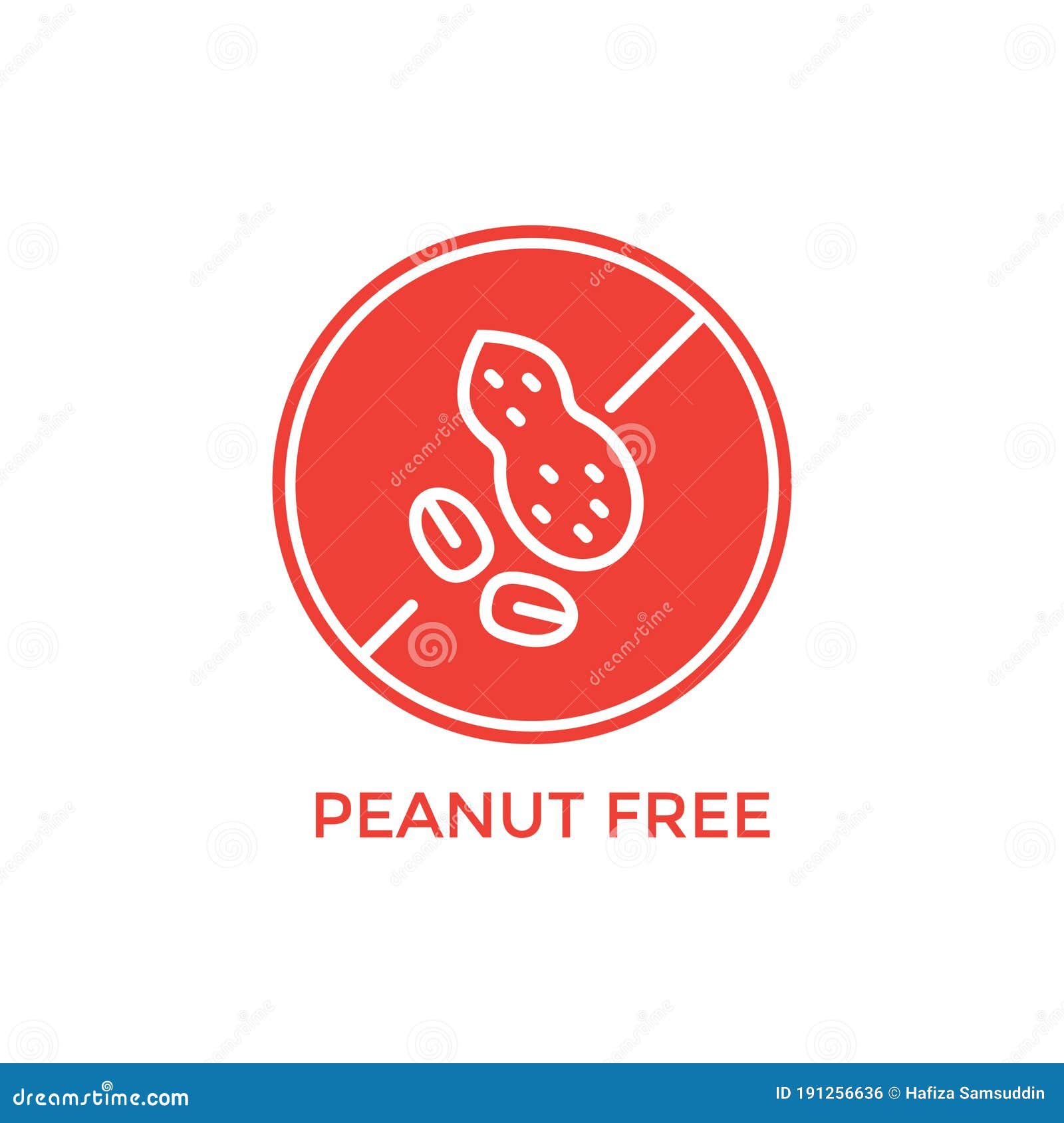 Peanut Free Symbol Cartoon Vector | CartoonDealer.com #16286685