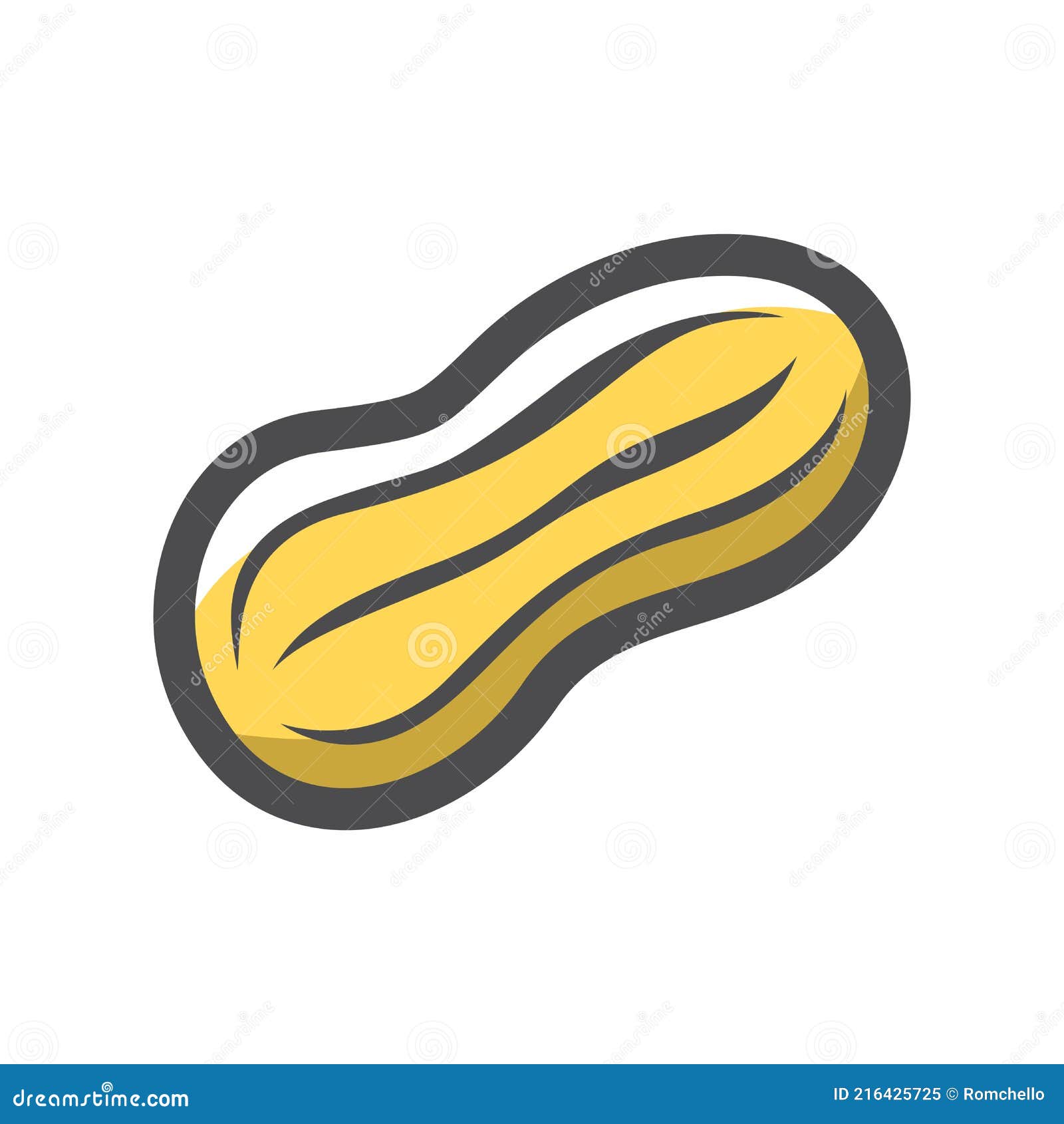 Peanut Fresh Groundnut Vector Icon Cartoon Illustration Stock Vector ...