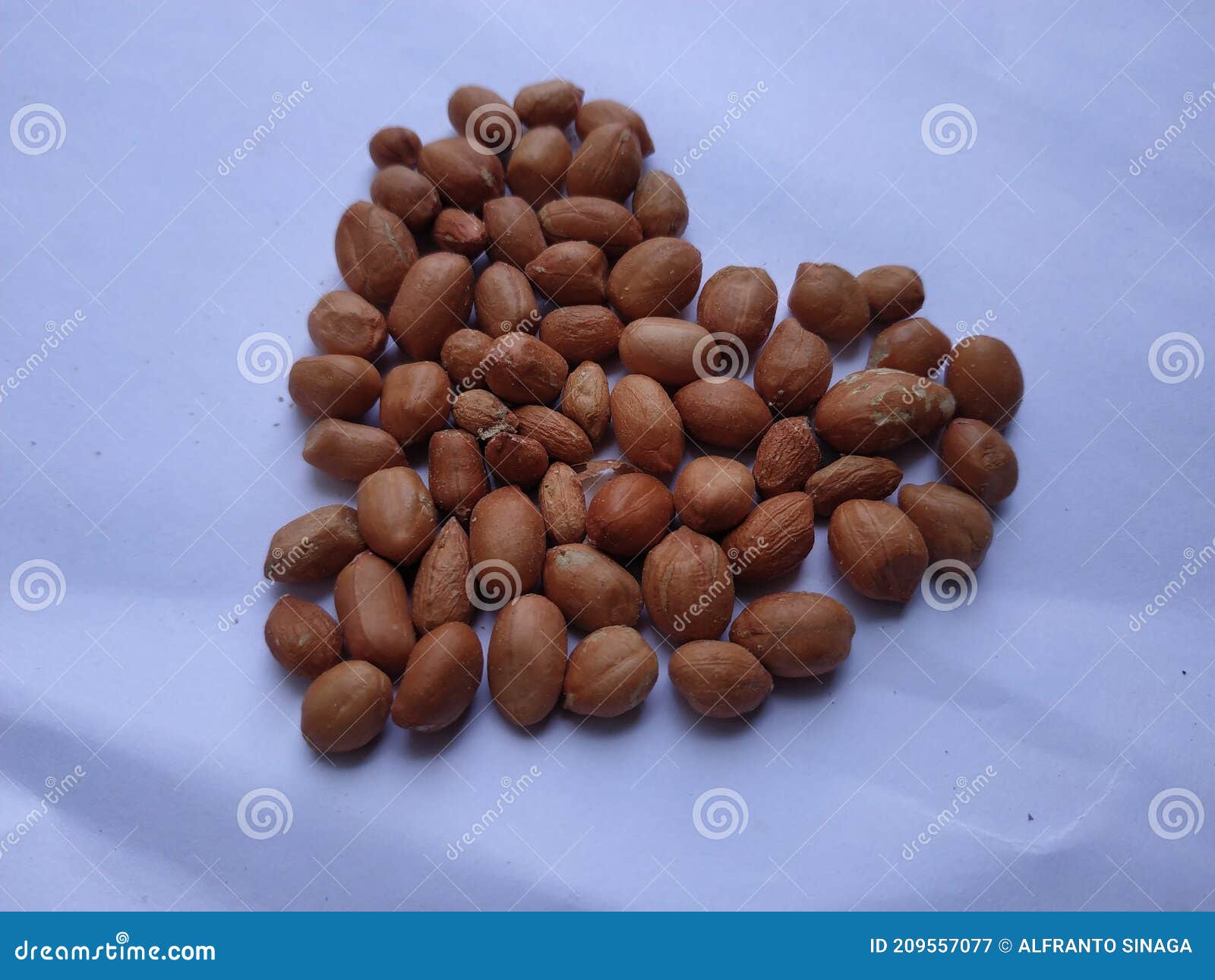 Peanut with Heart Shaped, with White Background Stock Image - Image of ...