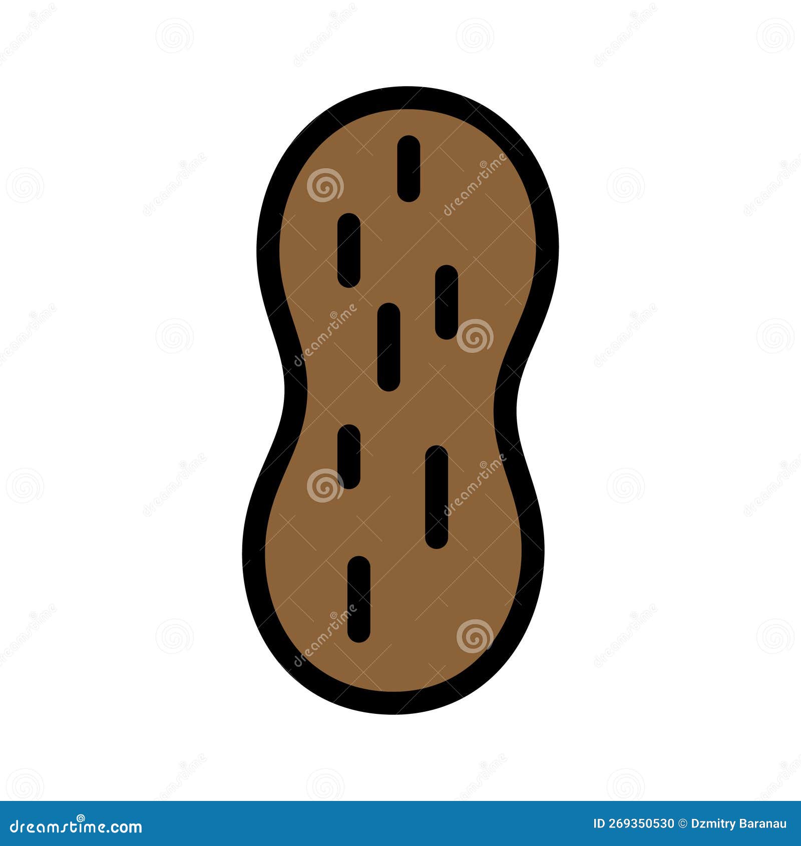 Peanut Pixel Art. 8bit Groundnut Symbol Vector Illustration ...