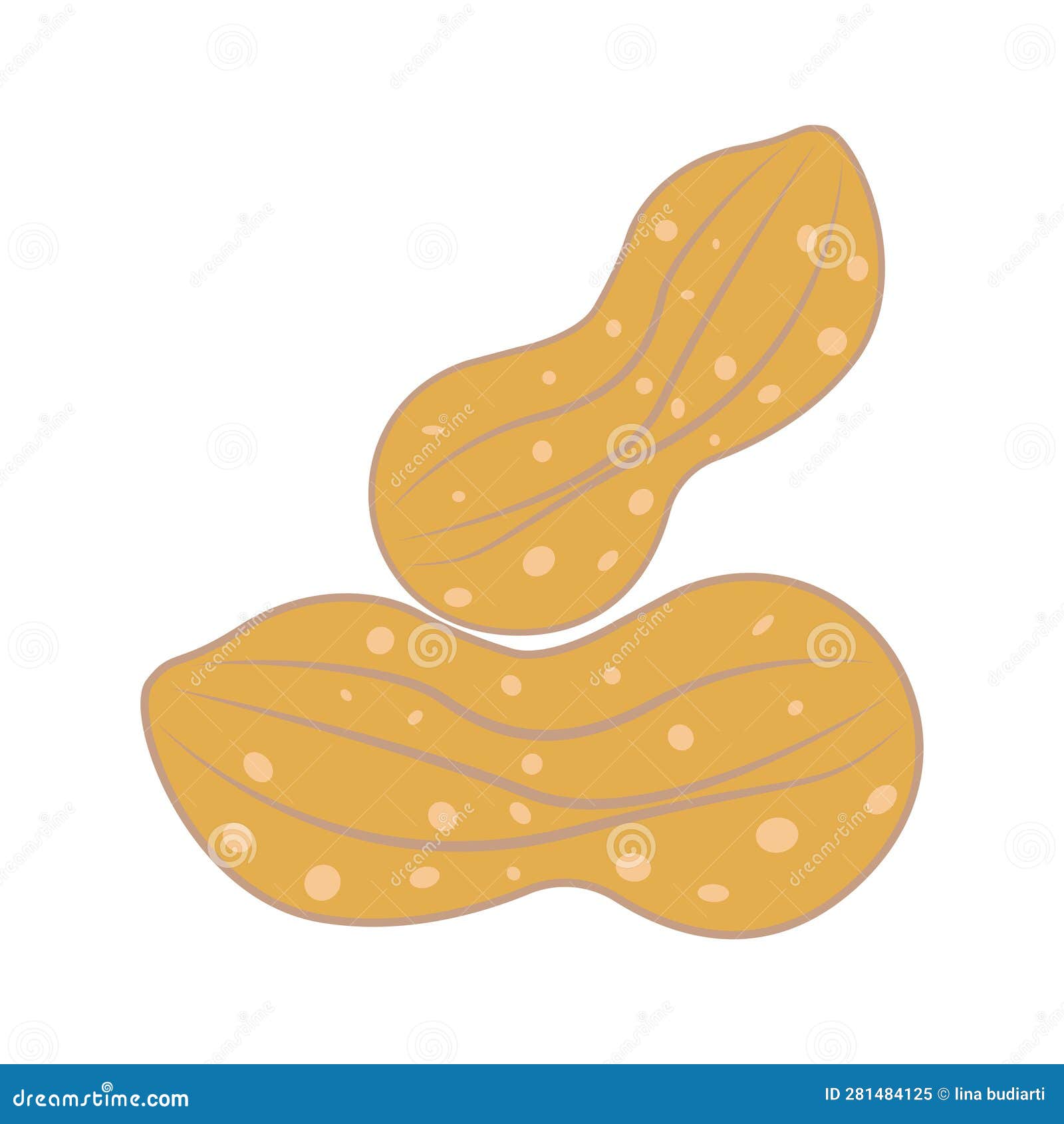 Peanut icon stock vector. Illustration of groundnut - 281484125