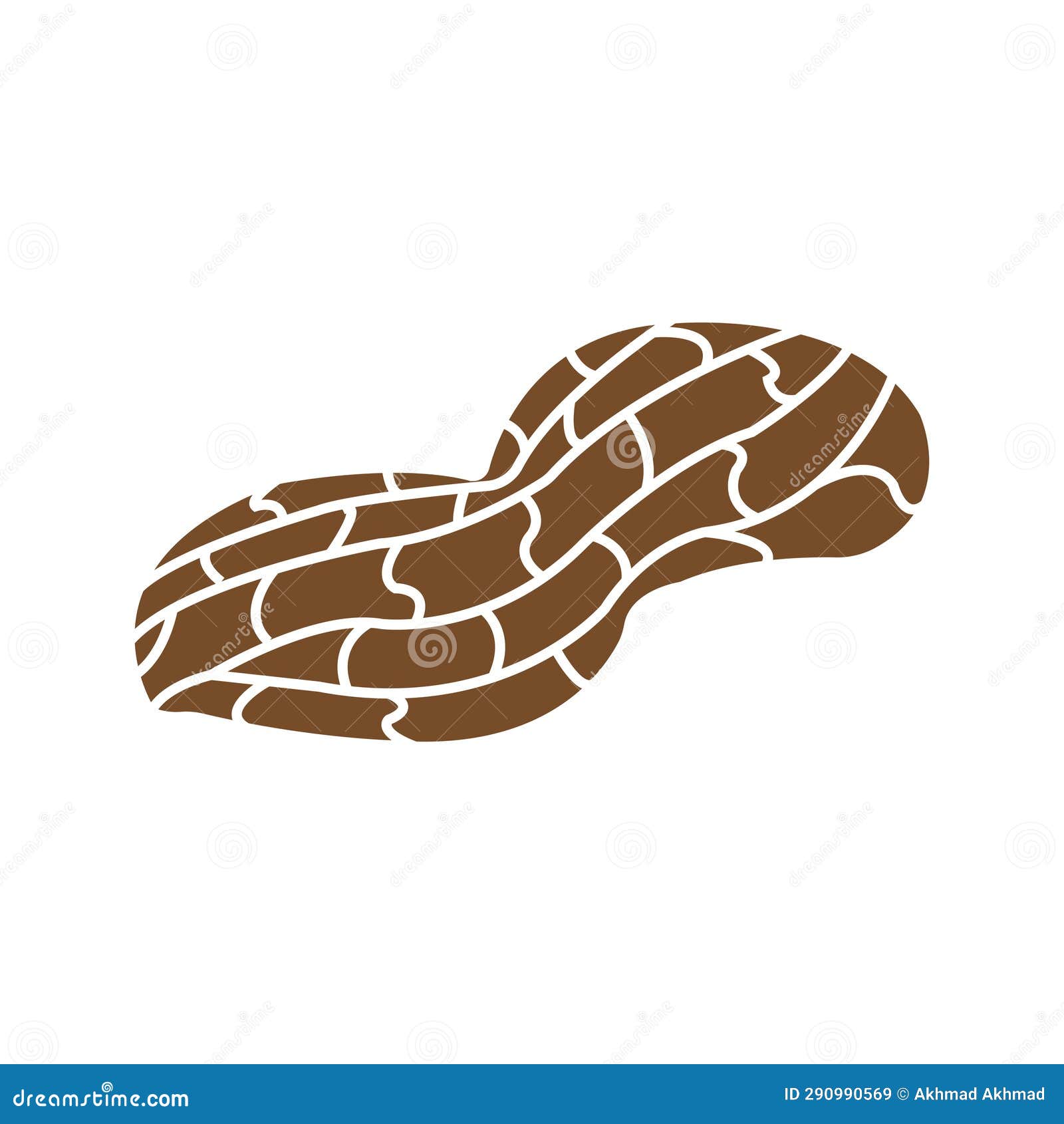 Peanut icon stock vector. Illustration of snack, sketch - 290990569