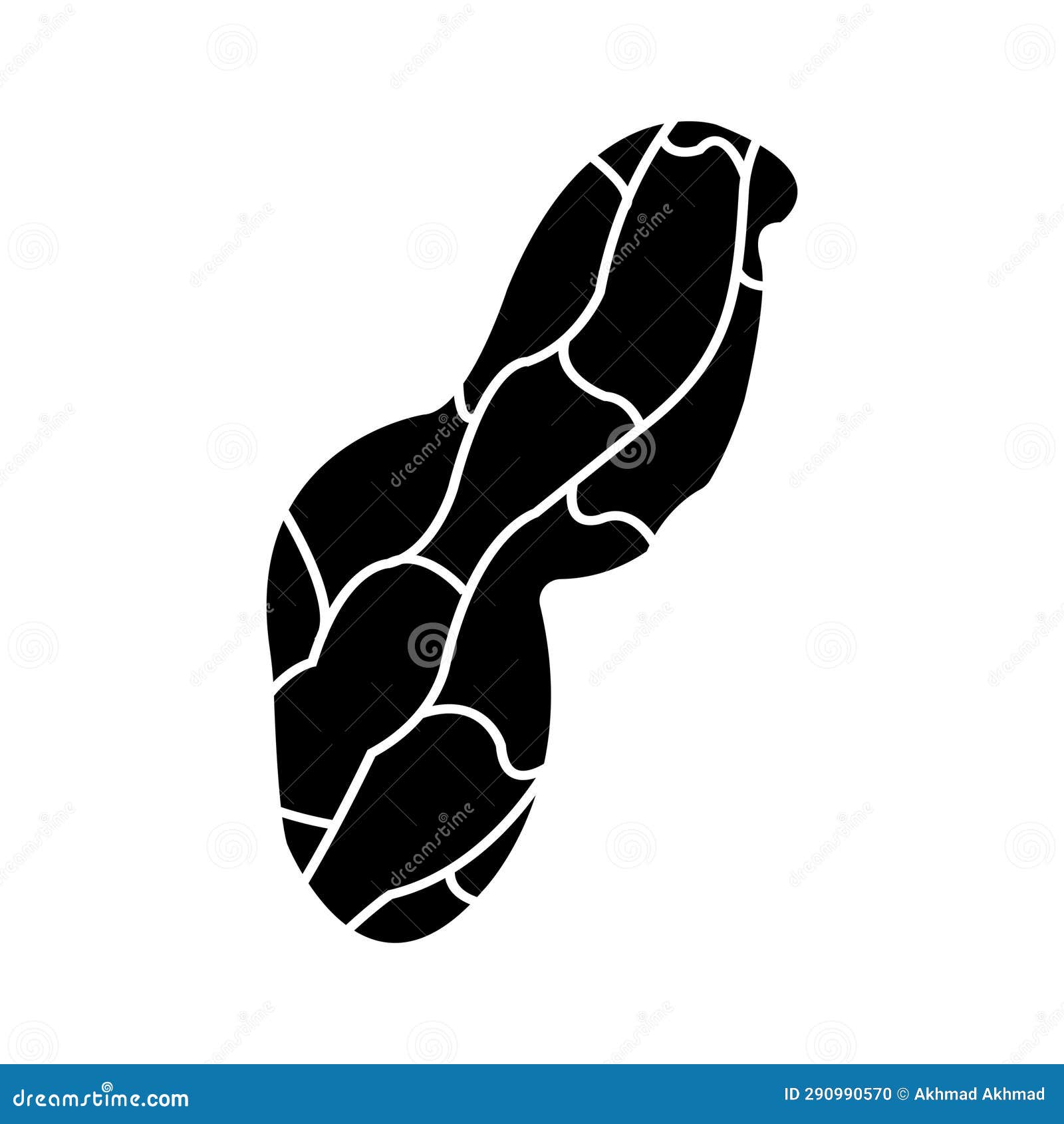 Peanut icon stock vector. Illustration of healthy, grow - 290990570