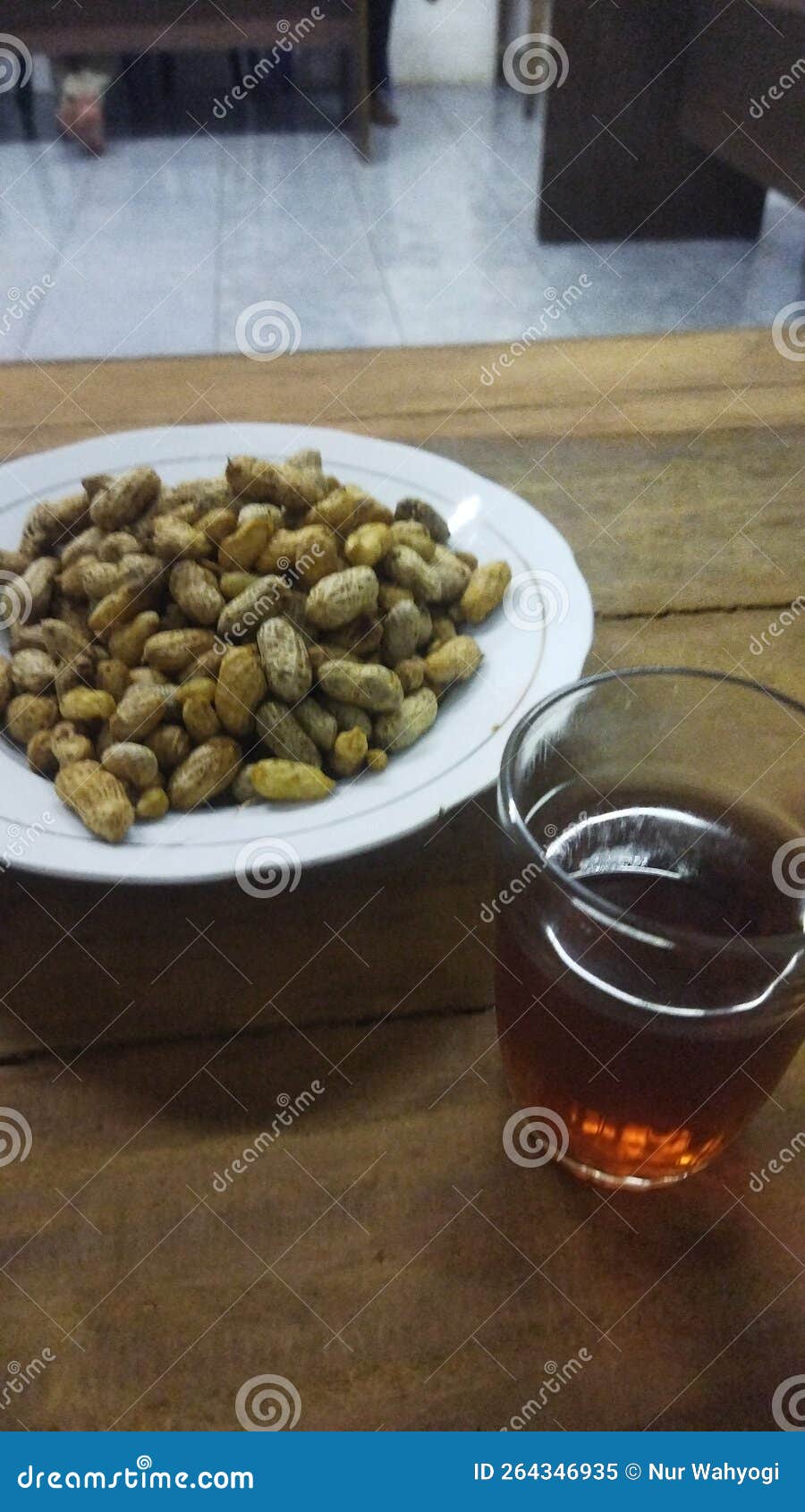 Peanut with Javanese Tea Drink Stock Image - Image of javanese, peanut ...