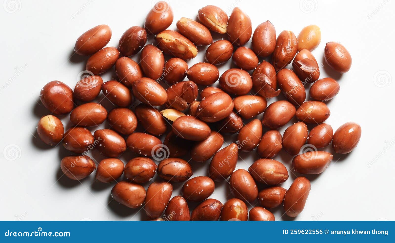 Peanut Kernels Brown Variety Edible White Background Stock Photo ...