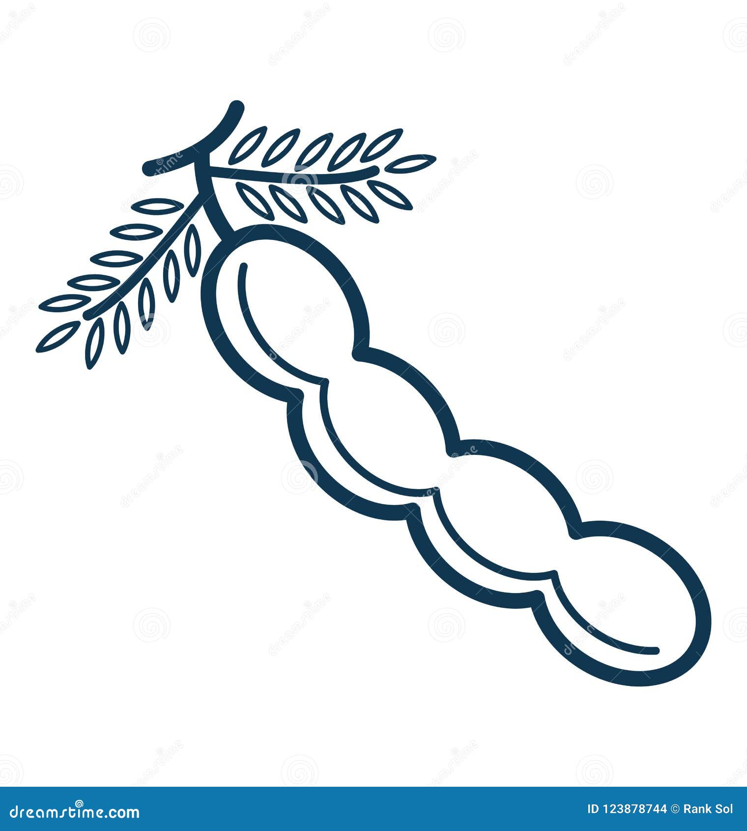 Peanut Line Vector Isolated Icon Customized and Editable Stock ...