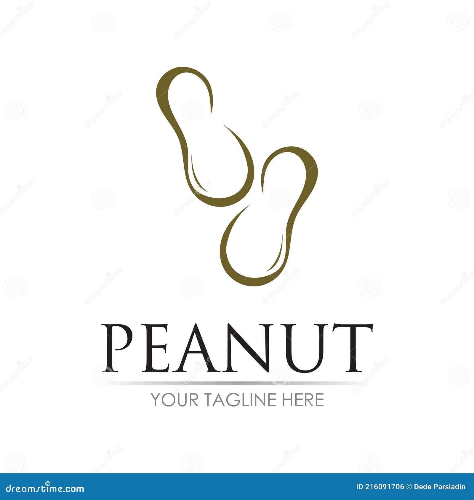 Peanut Logo Vector Illustration Design Template Stock Vector ...