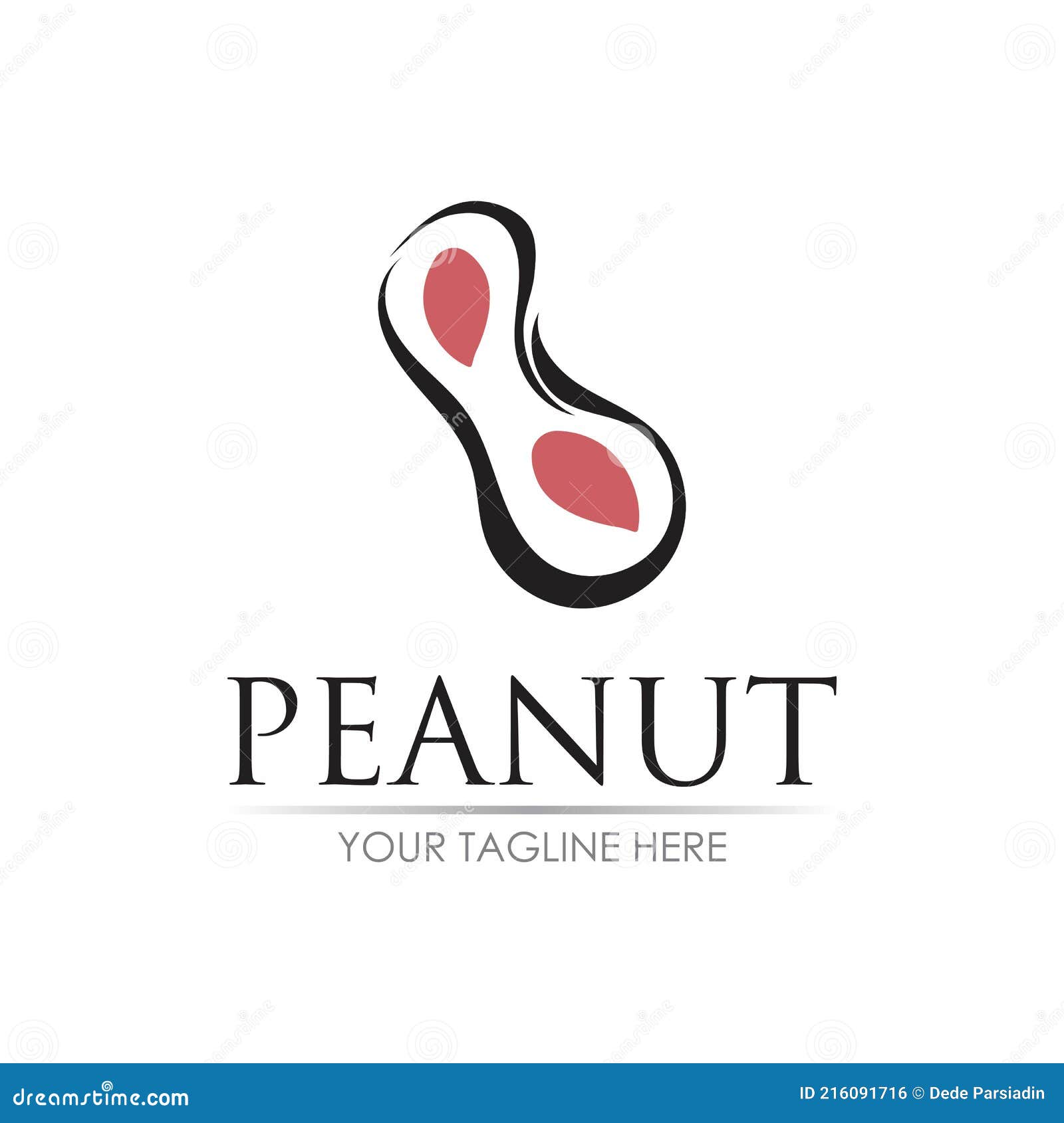Peanut Logo Vector Illustration Design Template Stock Vector ...
