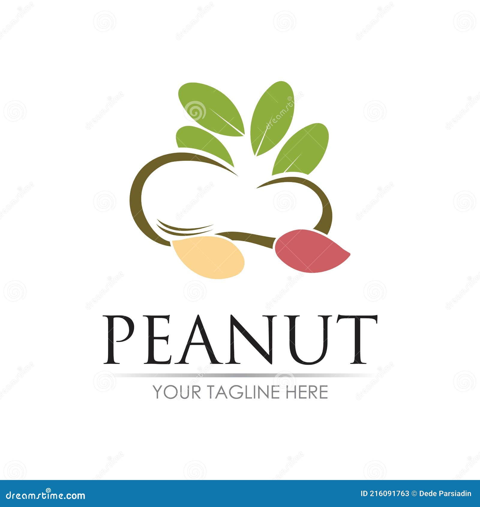 Peanut Logo Vector Illustration Design Template Stock Vector ...