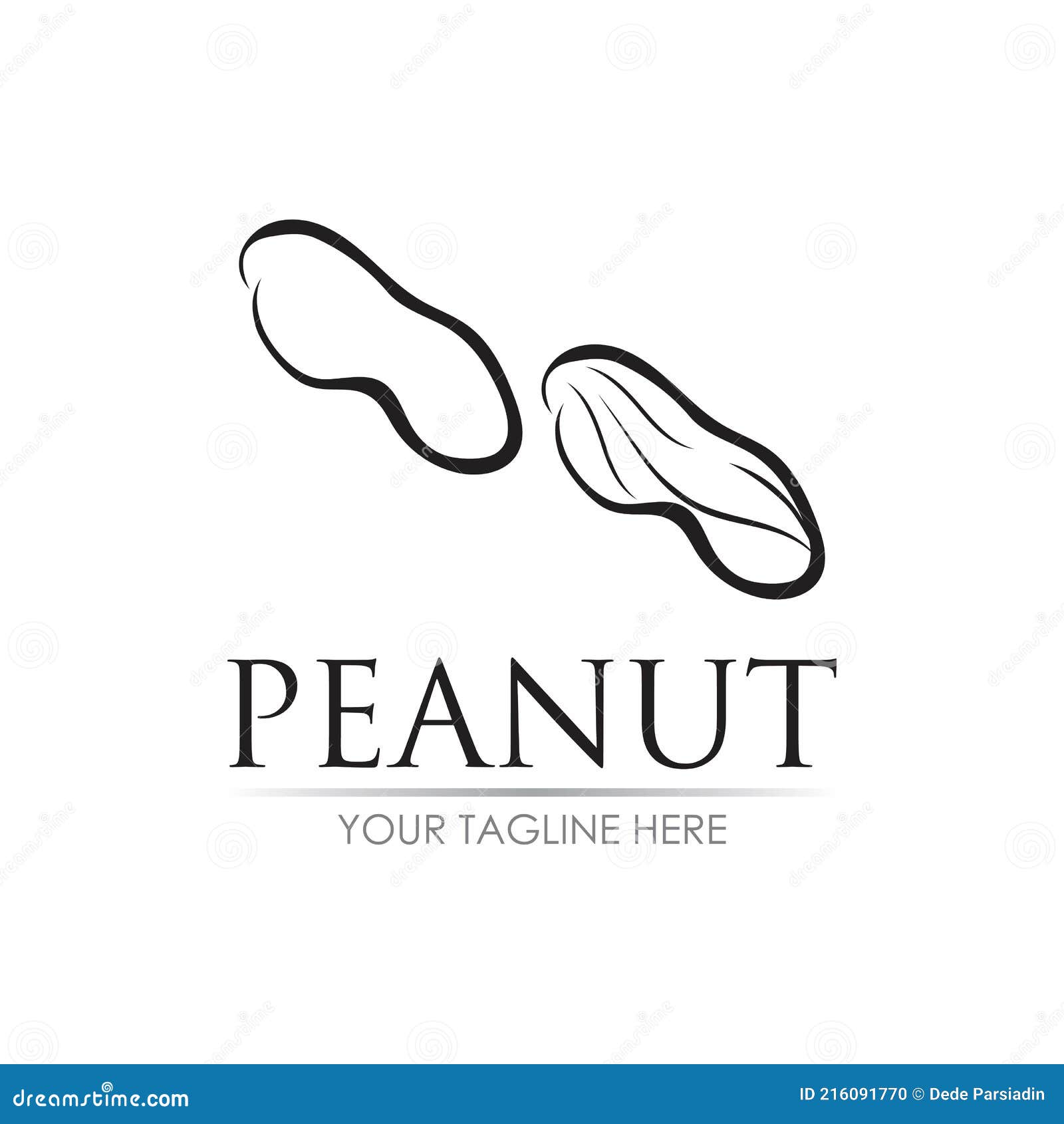 Peanut Logo Vector Illustration Design Template Stock Vector ...