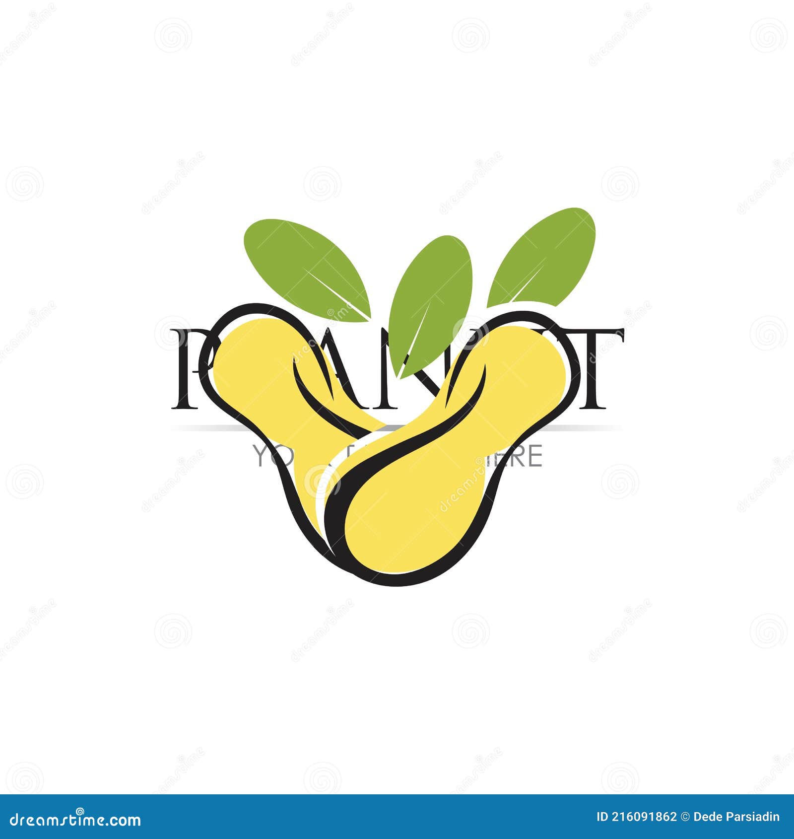 Peanut Logo Vector Illustration Design Template Stock Vector ...