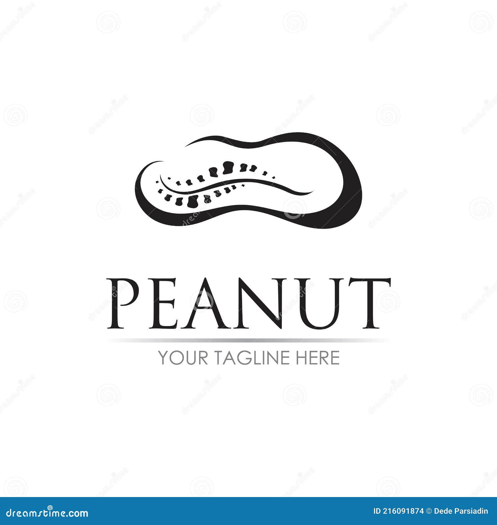 Peanut Logo Vector Illustration Design Template Stock Vector ...