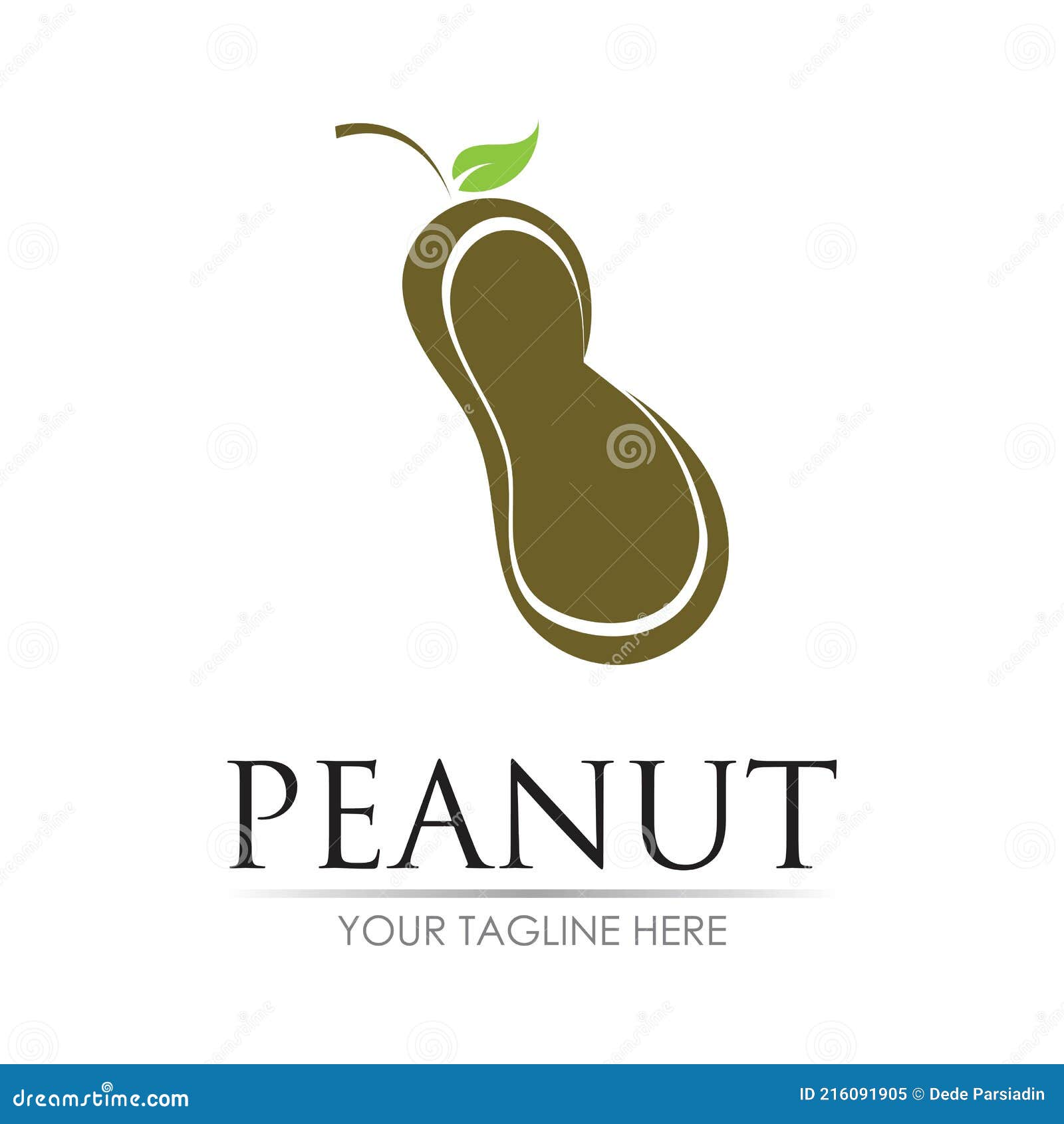 Peanut Logo Vector Illustration Design Template Stock Vector ...