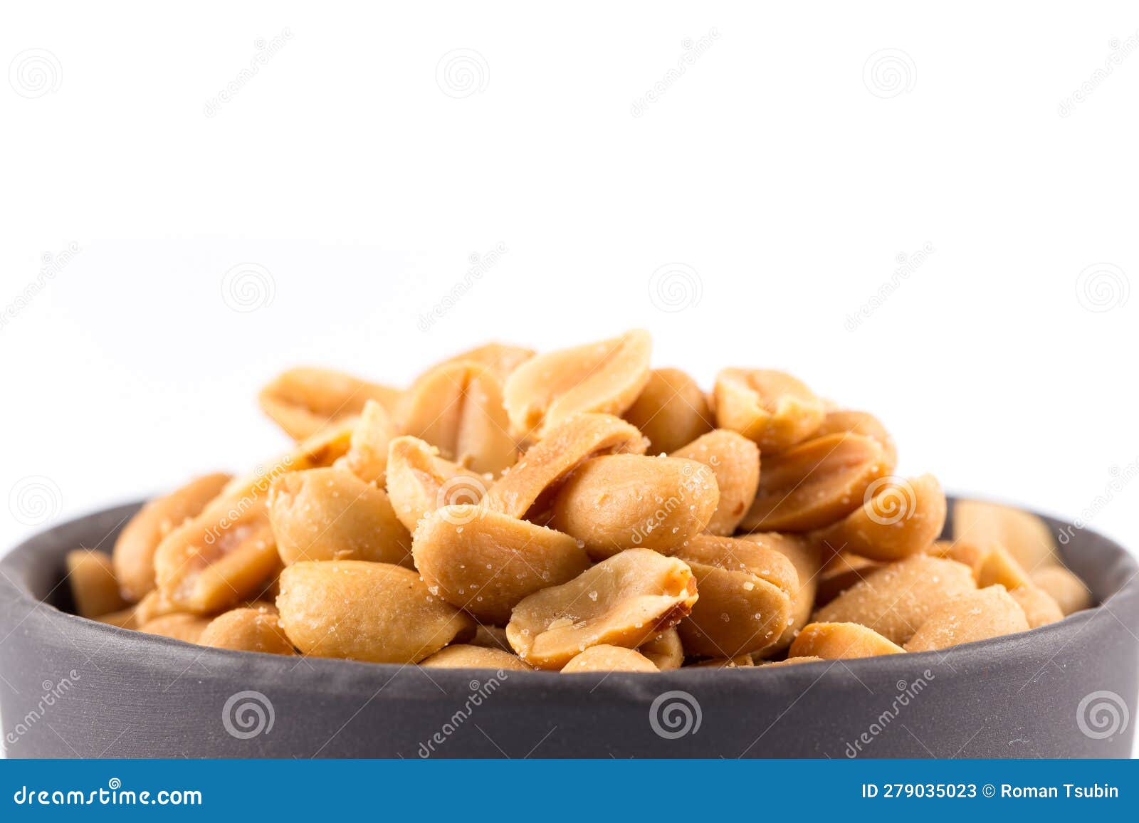 Peanut nuts salt in bowl stock image. Image of bowl - 279035023