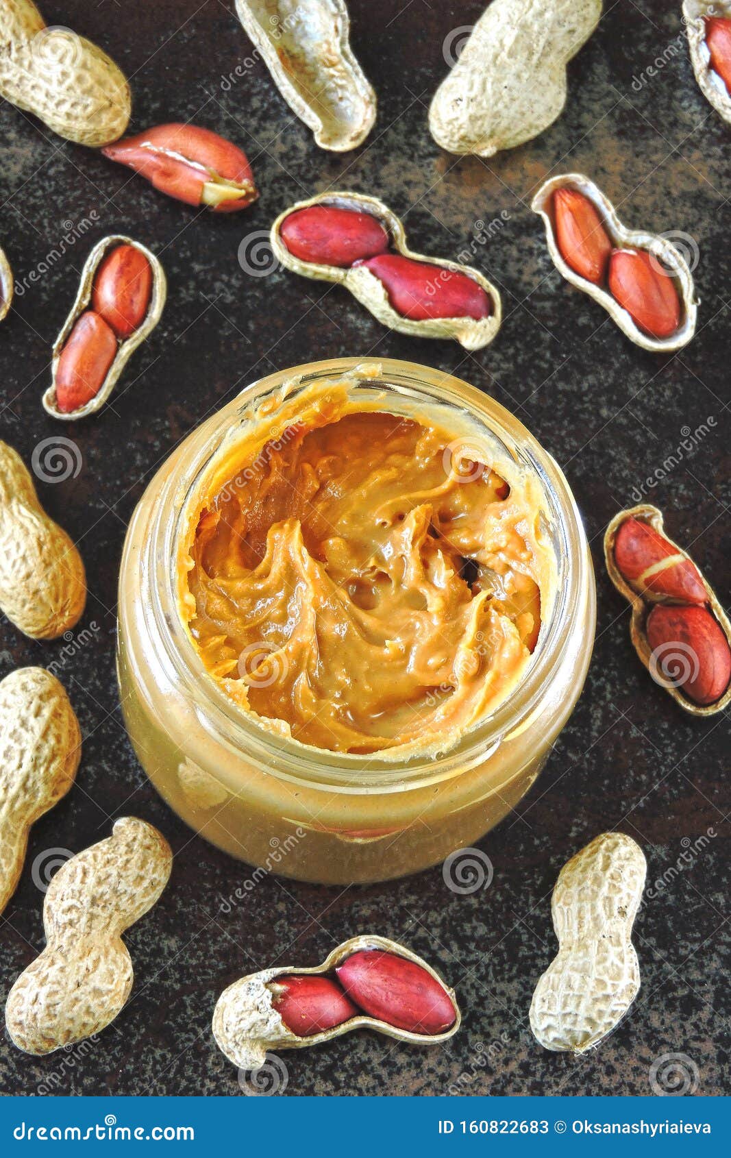 Peanut Paste and Peanuts. Vegan Snack. Vegetable Protein Concept. Stock ...