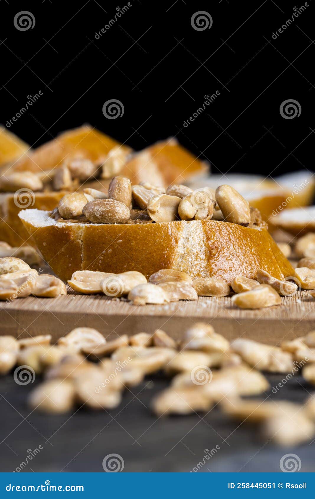 Peanut Paste with Roasted Peanuts Stock Image - Image of creamy ...