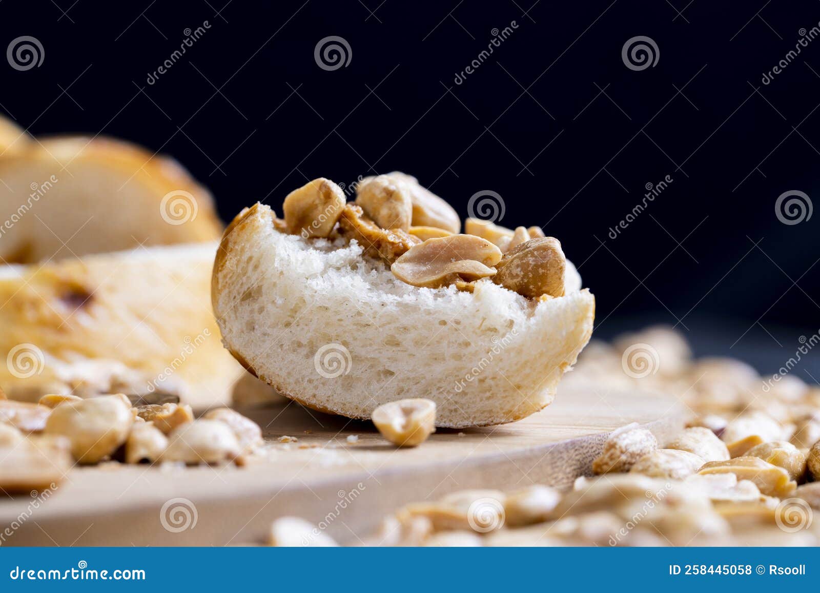 Peanut Paste with Roasted Peanuts Stock Photo - Image of spread ...