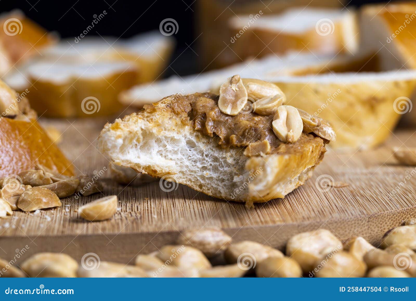 Peanut Paste with Roasted Peanuts Stock Photo - Image of peanuts, cream ...