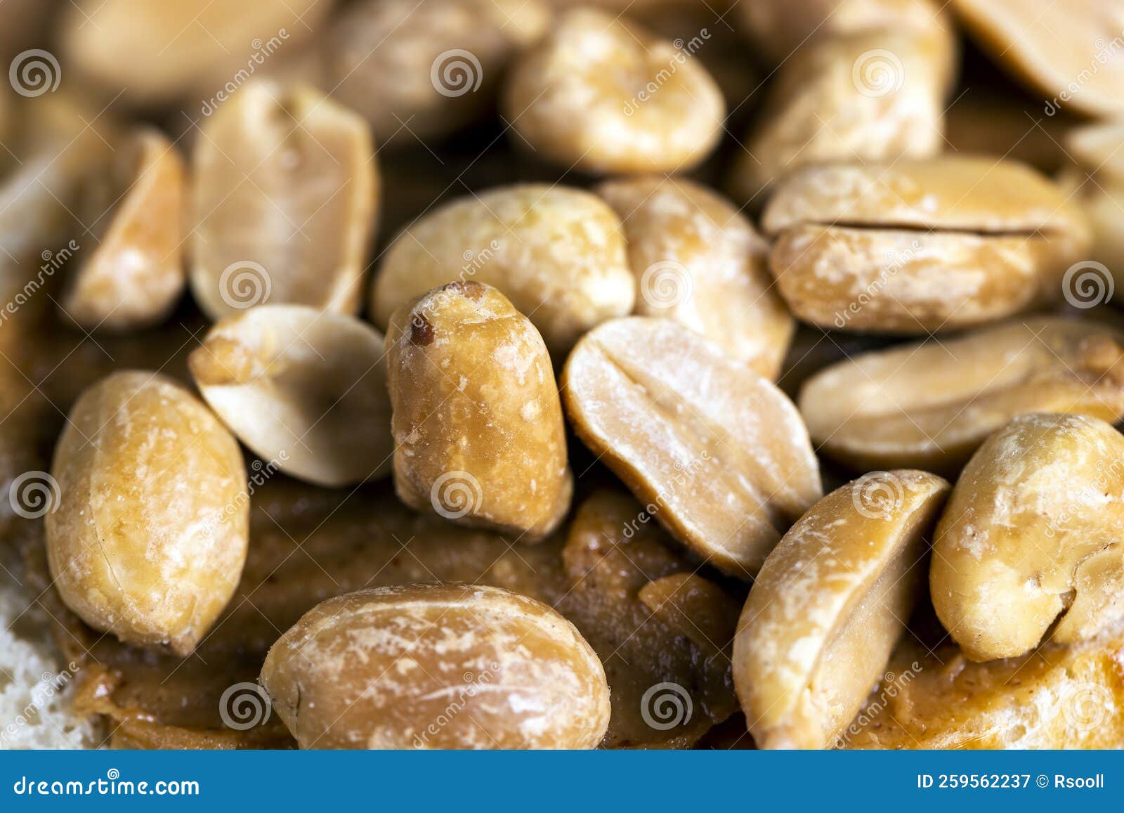 Peanut Paste with Roasted Peanuts Stock Image - Image of spread, cream ...