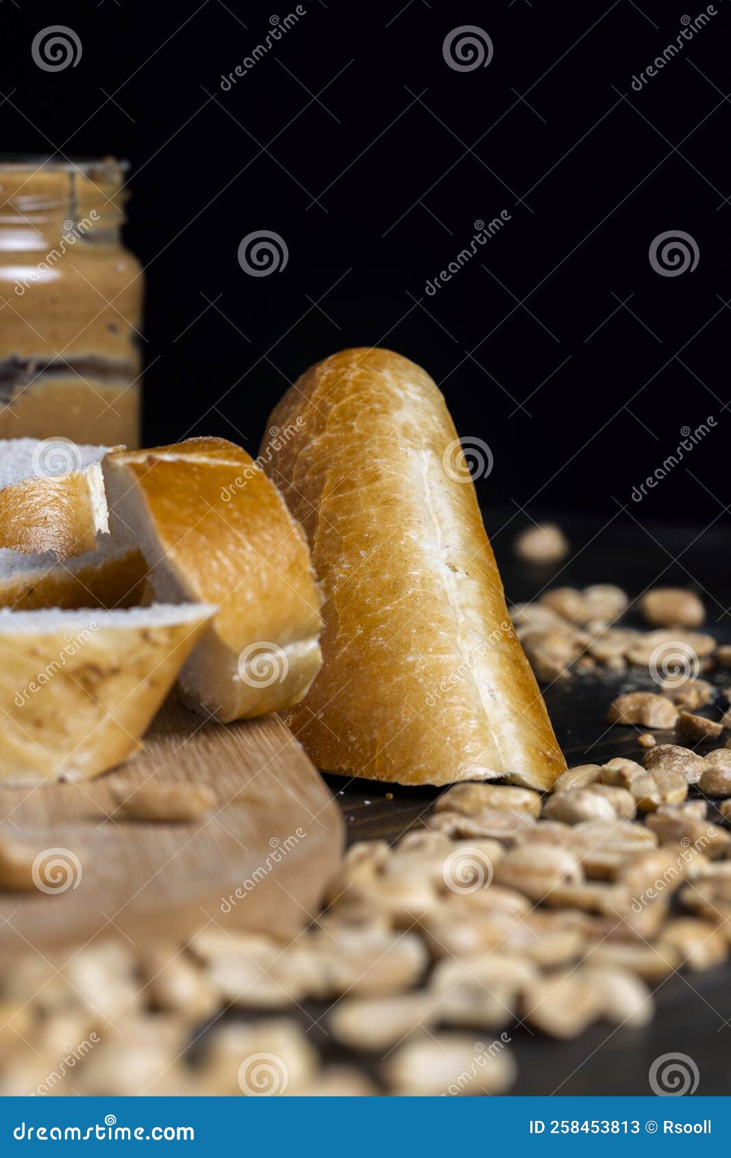 Peanut Paste with Roasted Peanuts Stock Image - Image of peanuts, snack ...
