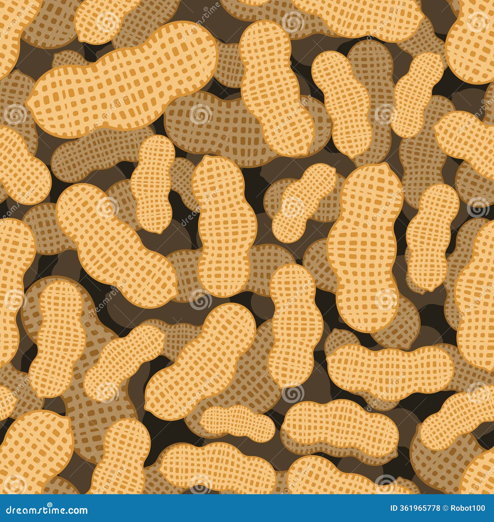 Peanut Pattern Seamless. Groundnut Background Stock Vector ...
