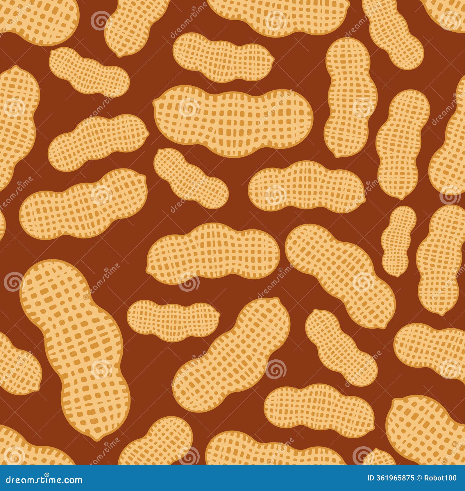Peanut Pattern Seamless. Groundnut Background Stock Vector ...