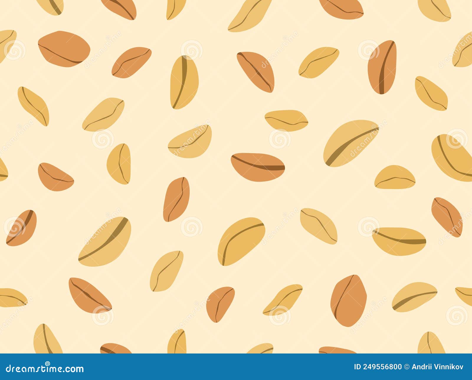 Peanut Seamless Pattern. Roasted Peanuts. Background Design for Printing on Wrappers, Packaging ...