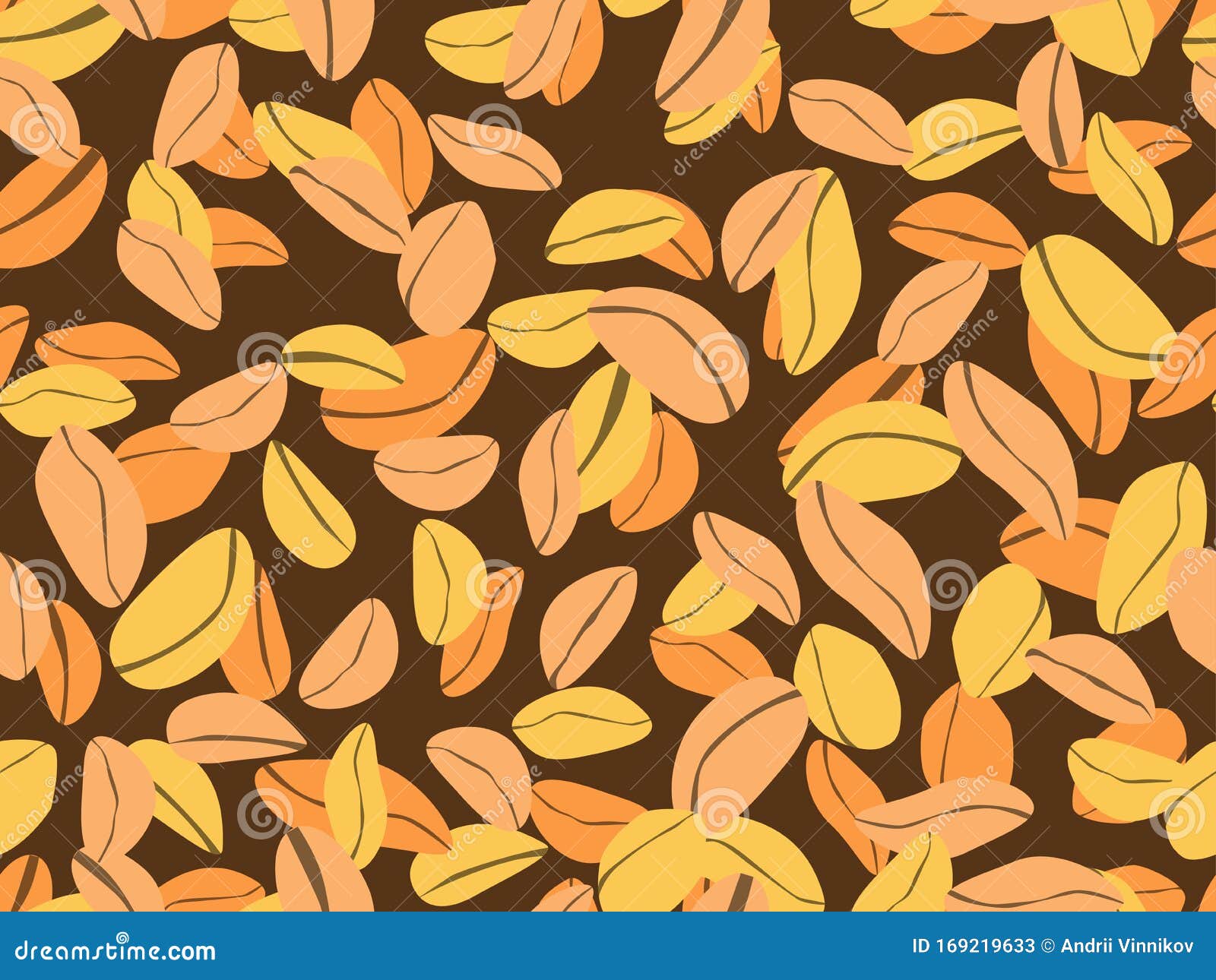Peanut Seamless Pattern. Roasted Peanuts. Background Design for ...